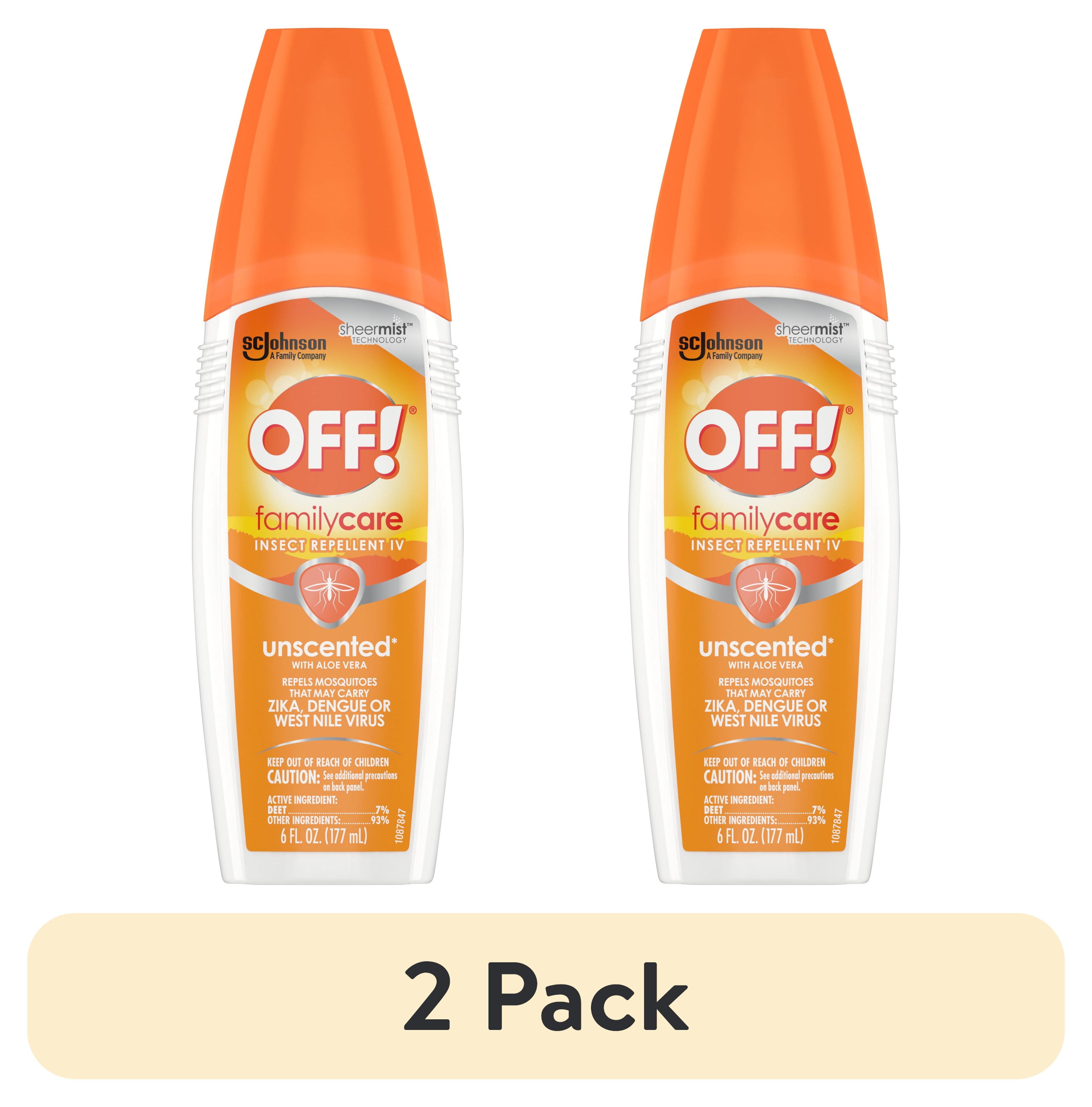 (2 pack) OFF! FamilyCare Insect Repellent Spray, 6 oz Spray Bottle ...