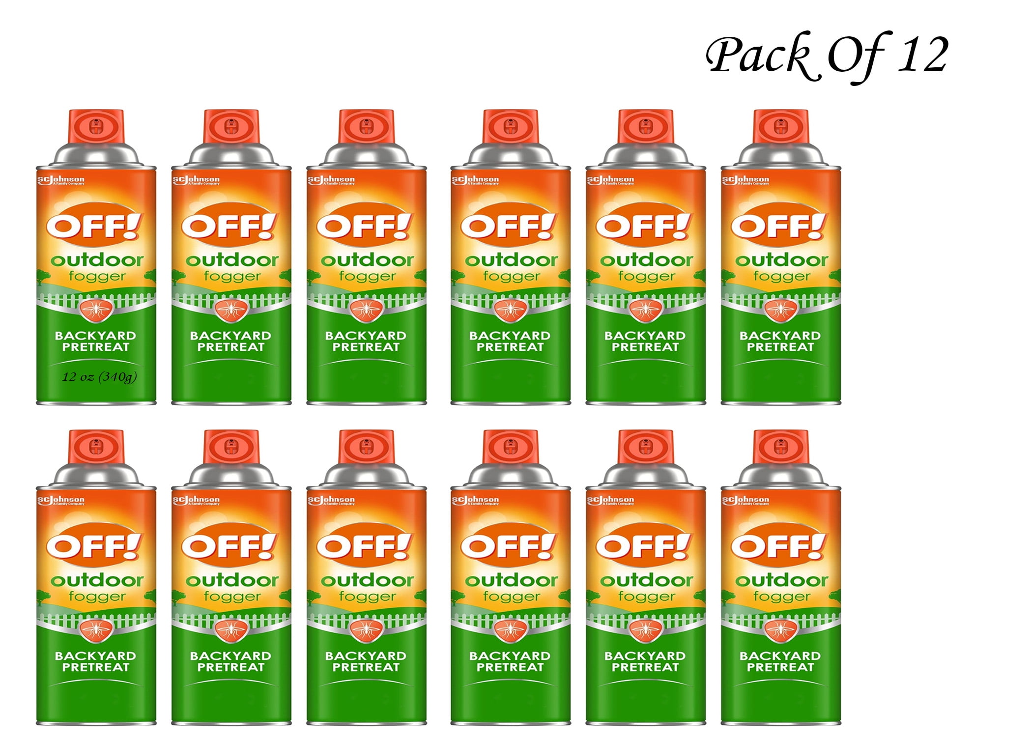 OFF! Outdoor Insect & Mosquito Repellent Fogger Backyard Pretreat, 12 ...