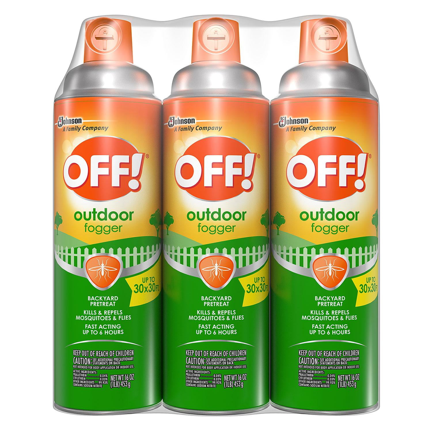 "OFF!, Outdoor Mosquito Repellent Fogger, 16 oz, 3 pk, Lasts Up to 6 ...