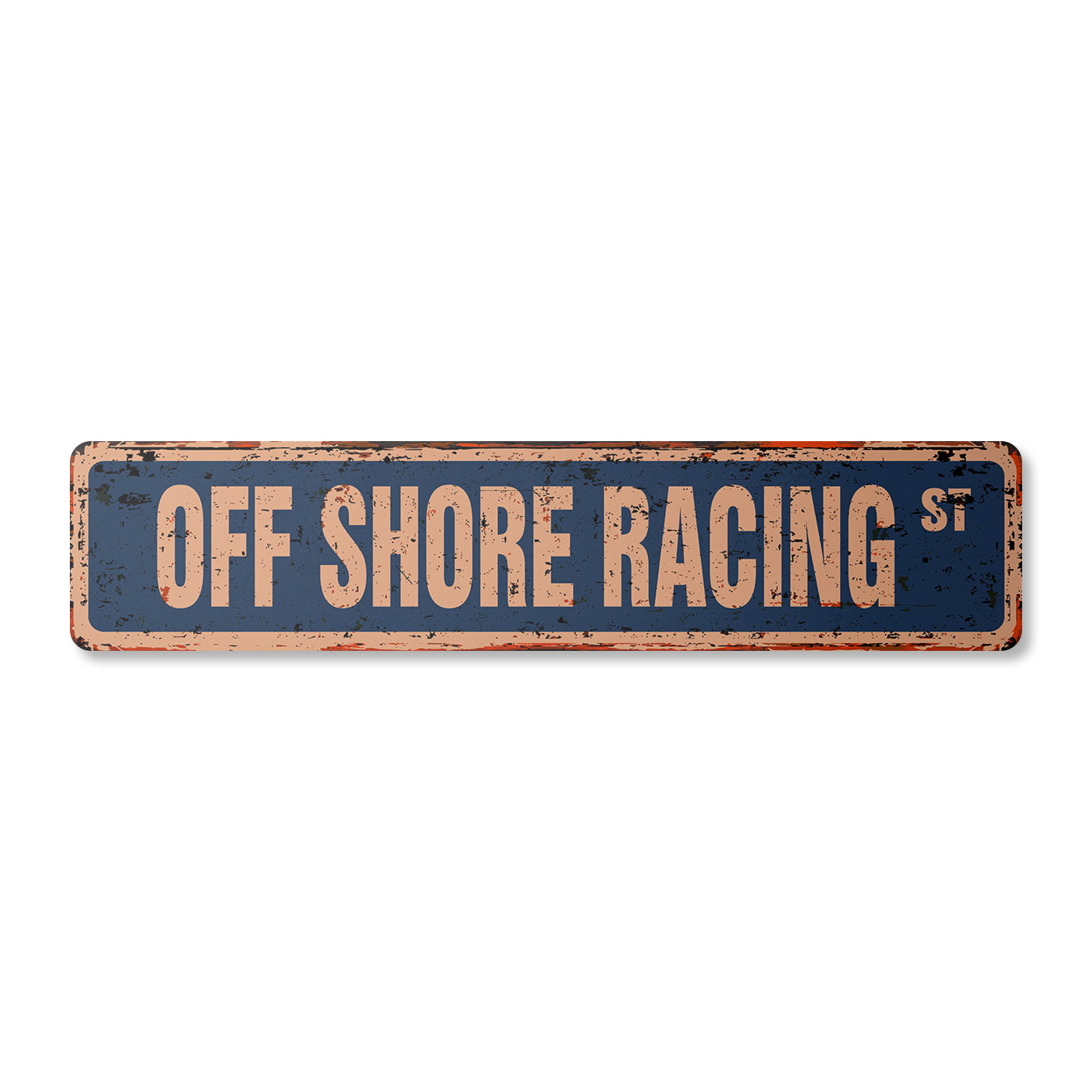 OFF SHORE RACING Vintage Aluminum Street Sign race racer competition ...