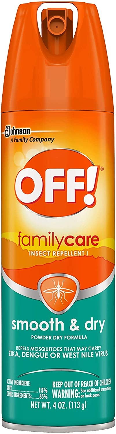 OFF Smooth and Dry Insect and Mosquito Repellent Aerosol Spray, 4 oz ...