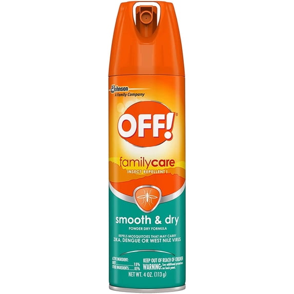 OFF Smooth and Dry Insect and Mosquito Repellent Aerosol Spray, 4 oz ...