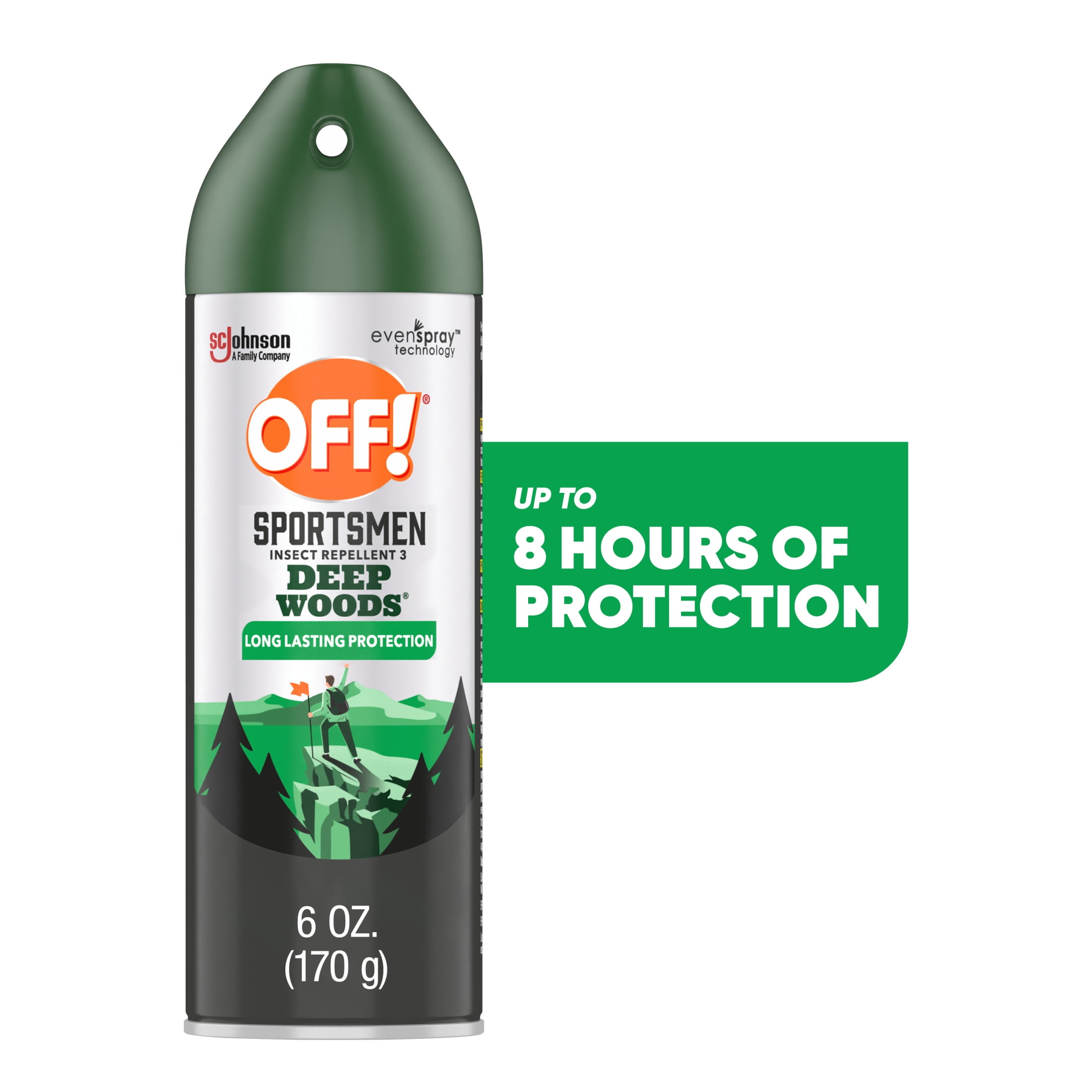 OFF! Sportsmen Deep Woods Insect Repellent 3, 30% DEET Mosquito Spray ...