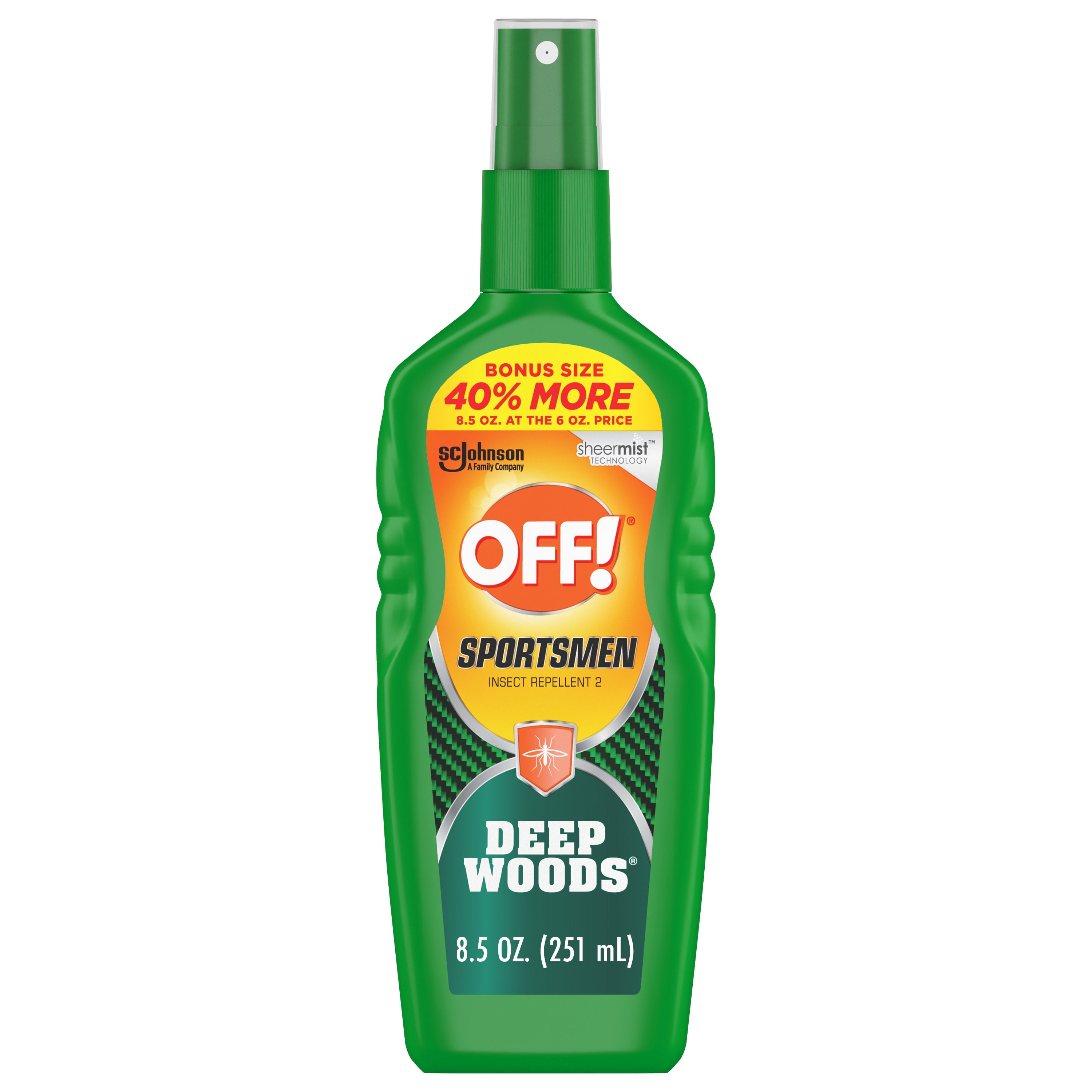 OFF! Sportsmen Deep Woods Insect Repellent II, DEET Mosquito & Tick ...