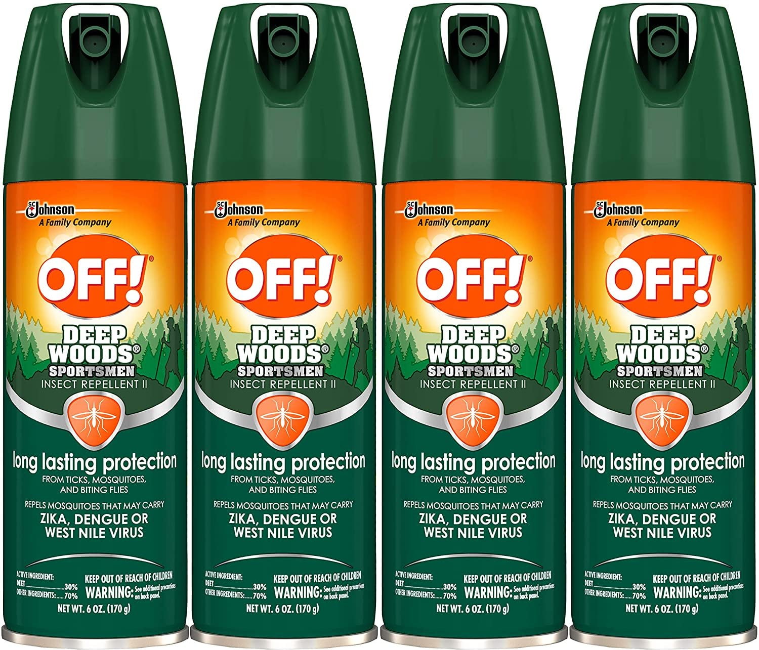 OFF! Sportsmen Deep Woods Insect and Mosquito Repellent II, Long ...