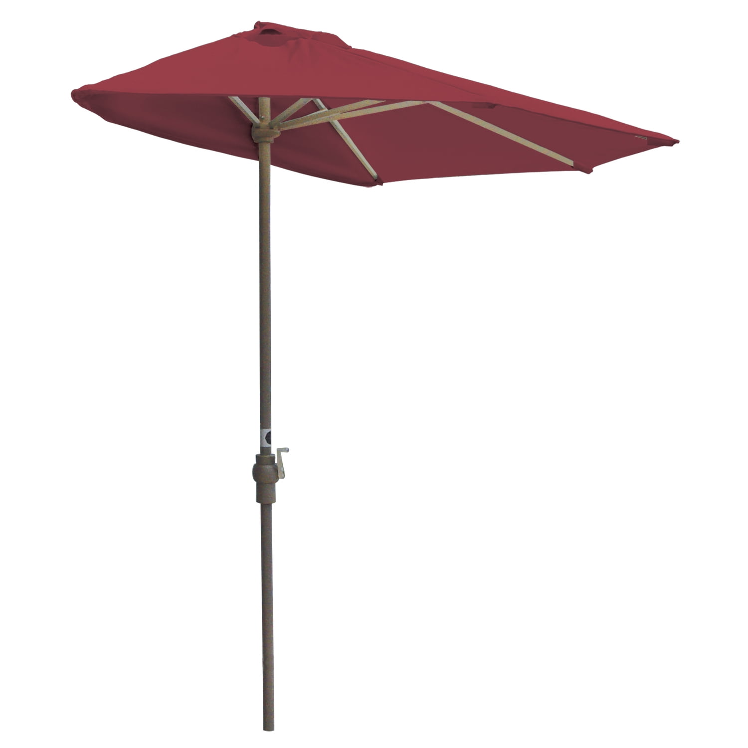 OFF-THE-WALL BRELLA Olefin Half Umbrella, 9'-Width, Red Canopy ...