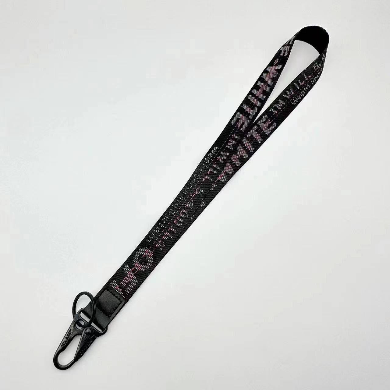 OFF-WHITE 2.5cm Canvas Phone Strap Simple Fashion Keychain Pendant ...
