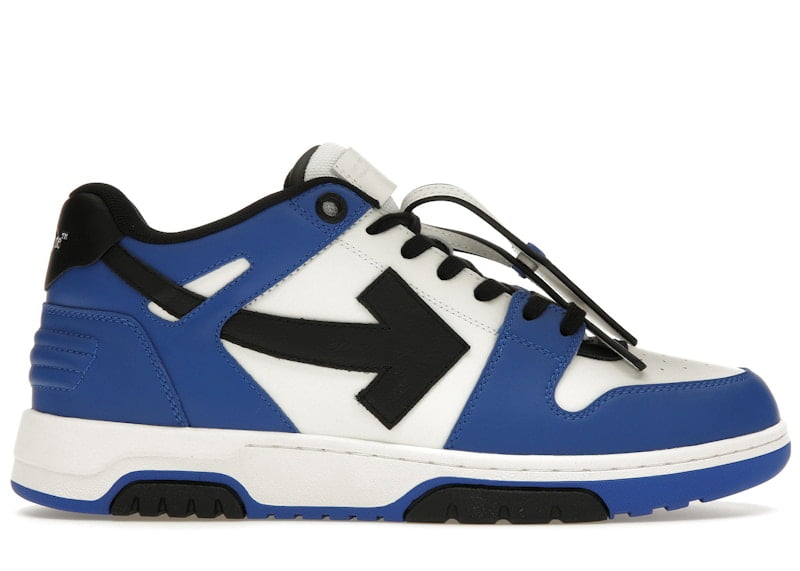 OFF-WHITE Men's Out Of Office OOO Low Tops Navy Blue White Blue Shoes ...