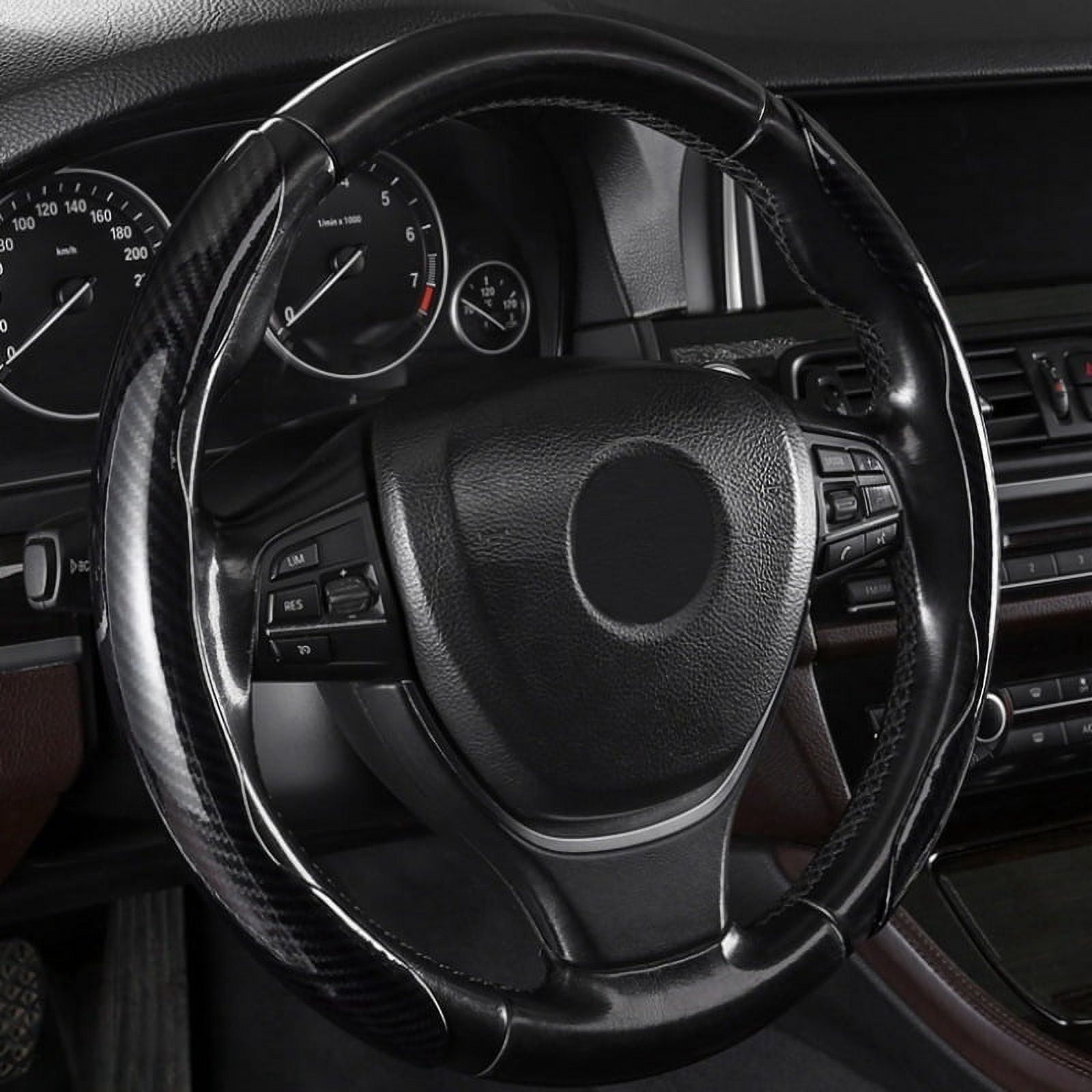 OFFCURVE Black, 38 cm, All-Weather Fabric, Polyurethane Steering Wheel ...