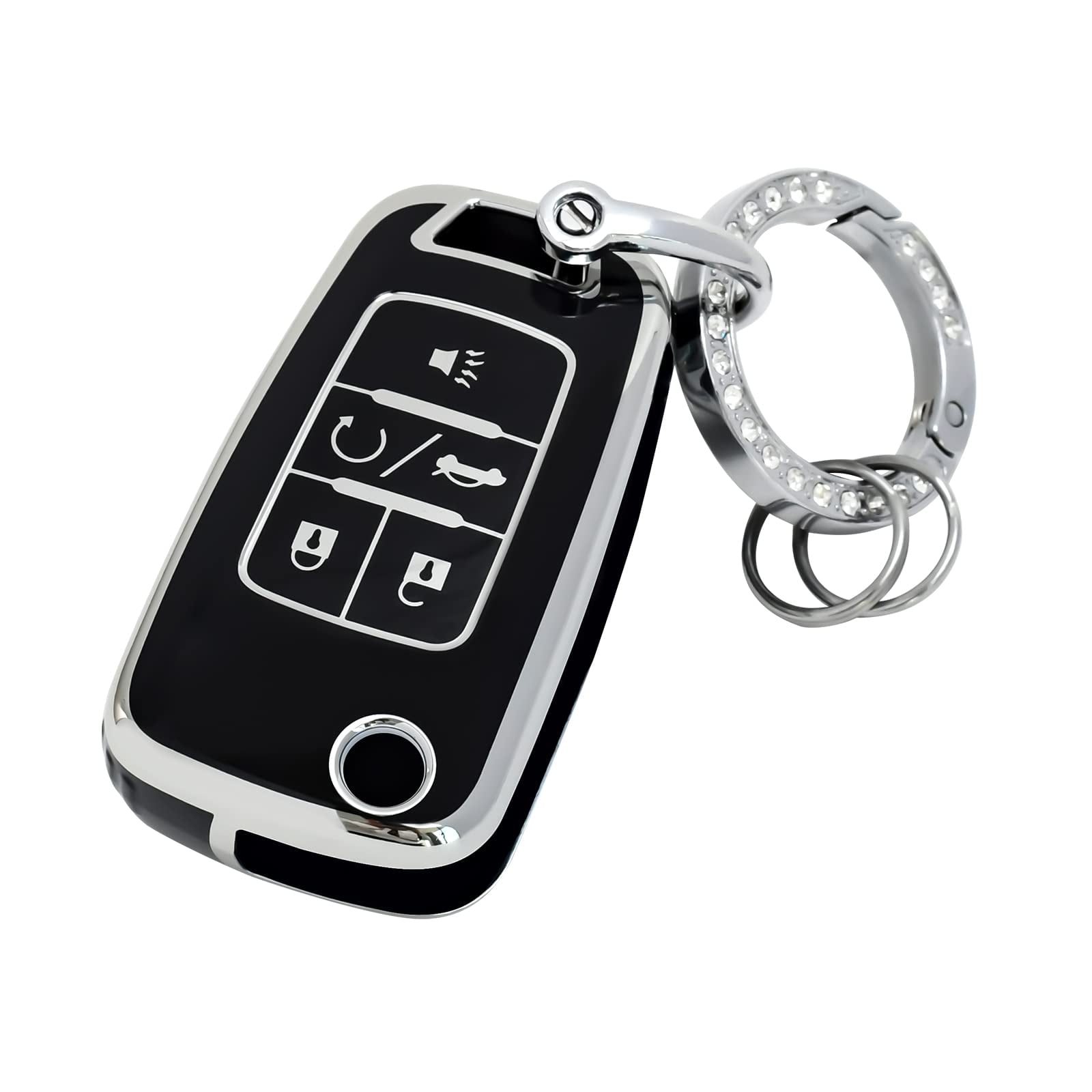 OFFCURVE for Chevy Key Fob Cover with Keychain,Premium TPU Full ...