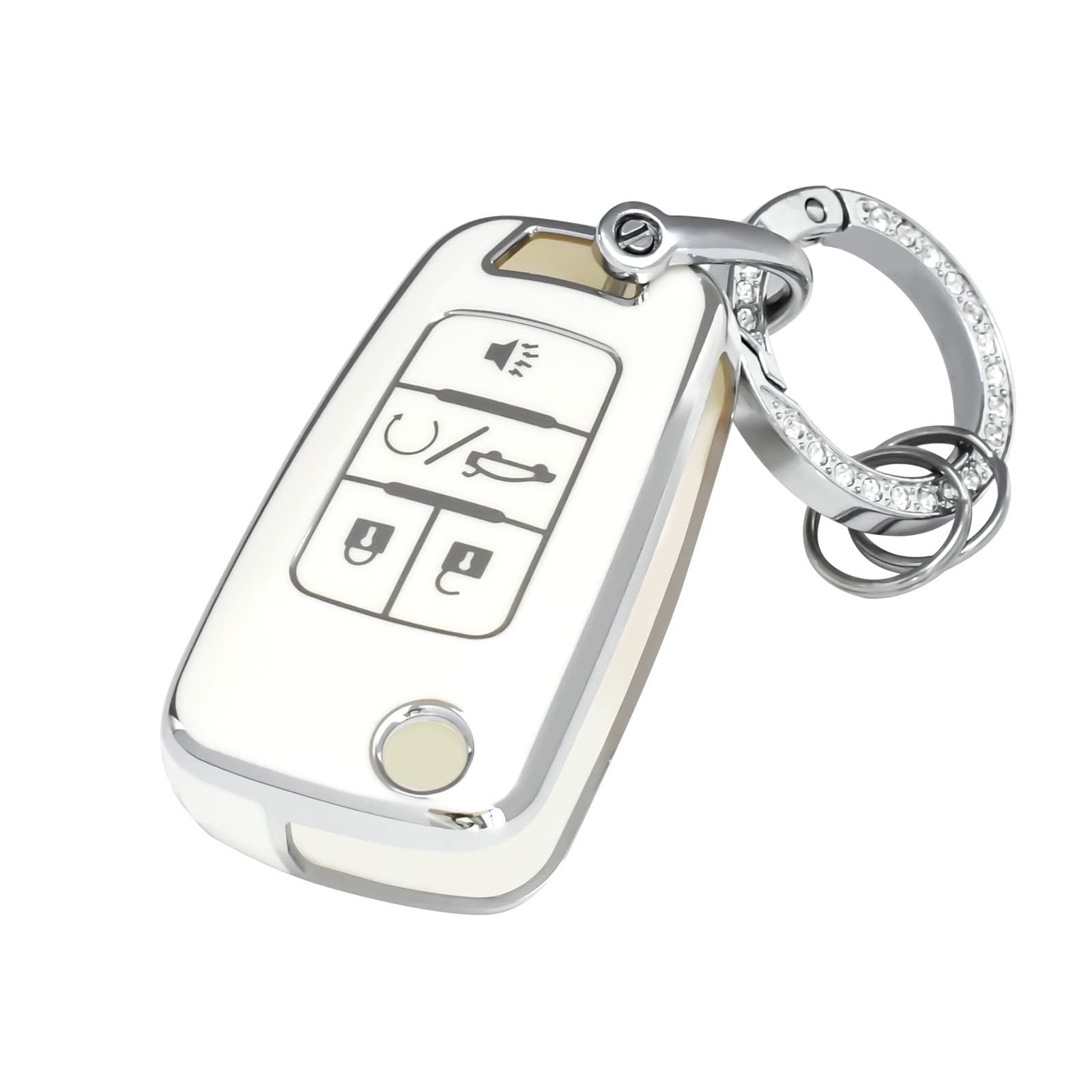 OFFCURVE for Chevy Key Fob Cover with Keychain,Premium TPU Full ...