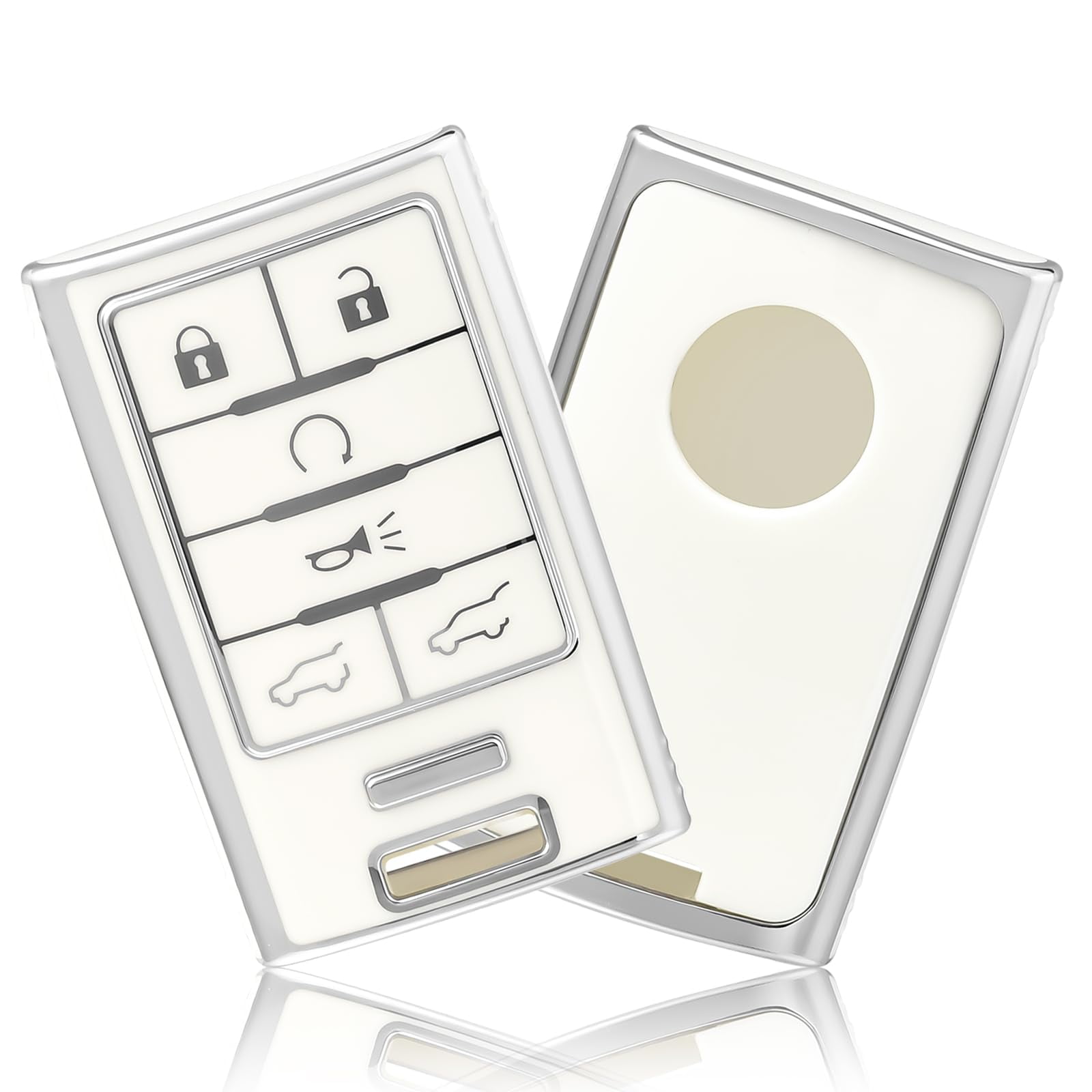 OFFCURVE Exact Fit Gloss Smart Remote Key Fob Shell Compatible with ...