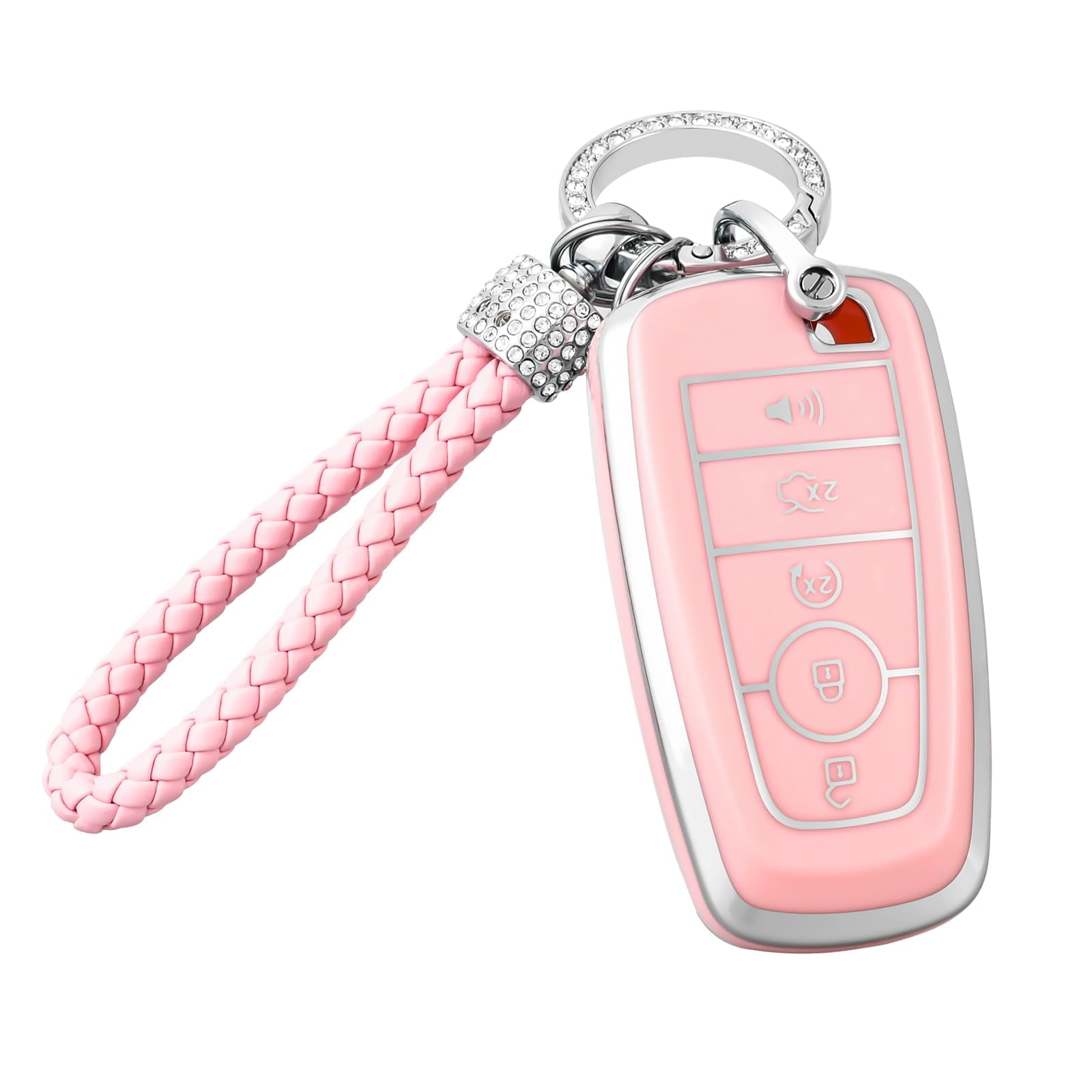 OFFCURVE for Ford Key Fob Cover with Keychain, Key Case Cover for Ford ...