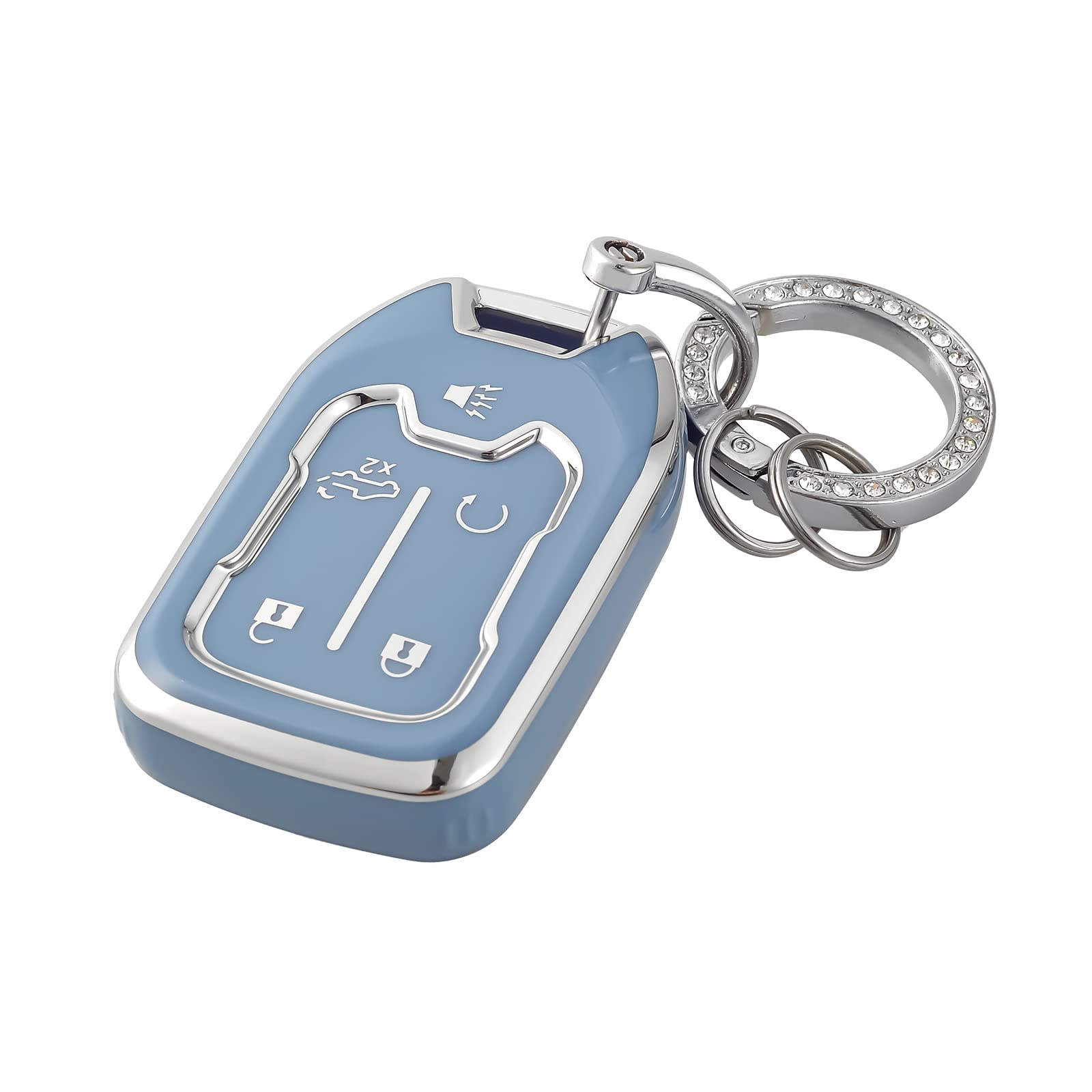 OFFCURVE Key Fob Cover with Keychain Compatible with GMC Key Fob Case ...