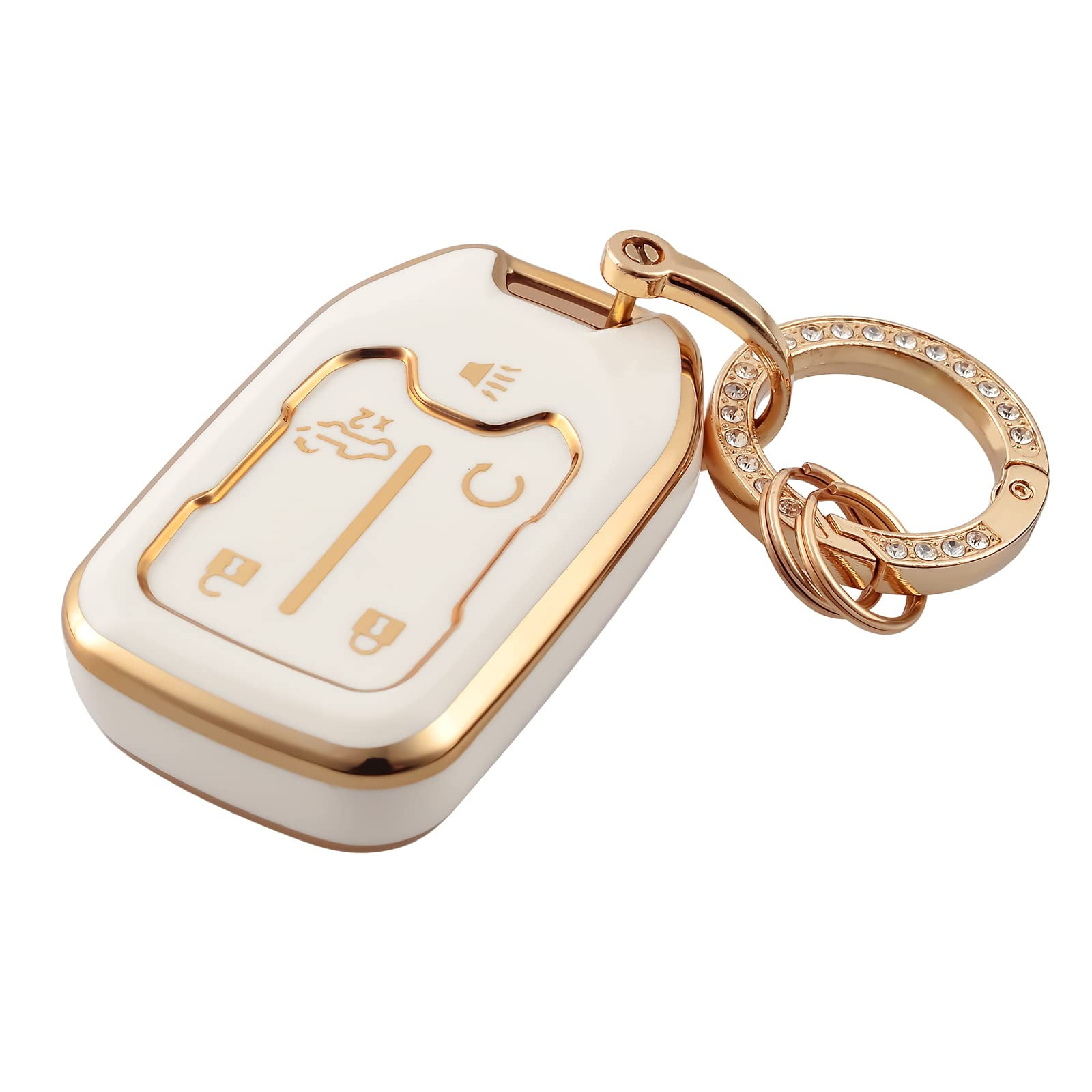 OFFCURVE Key Fob Cover with Keychain Compatible with GMC Key Fob Case ...