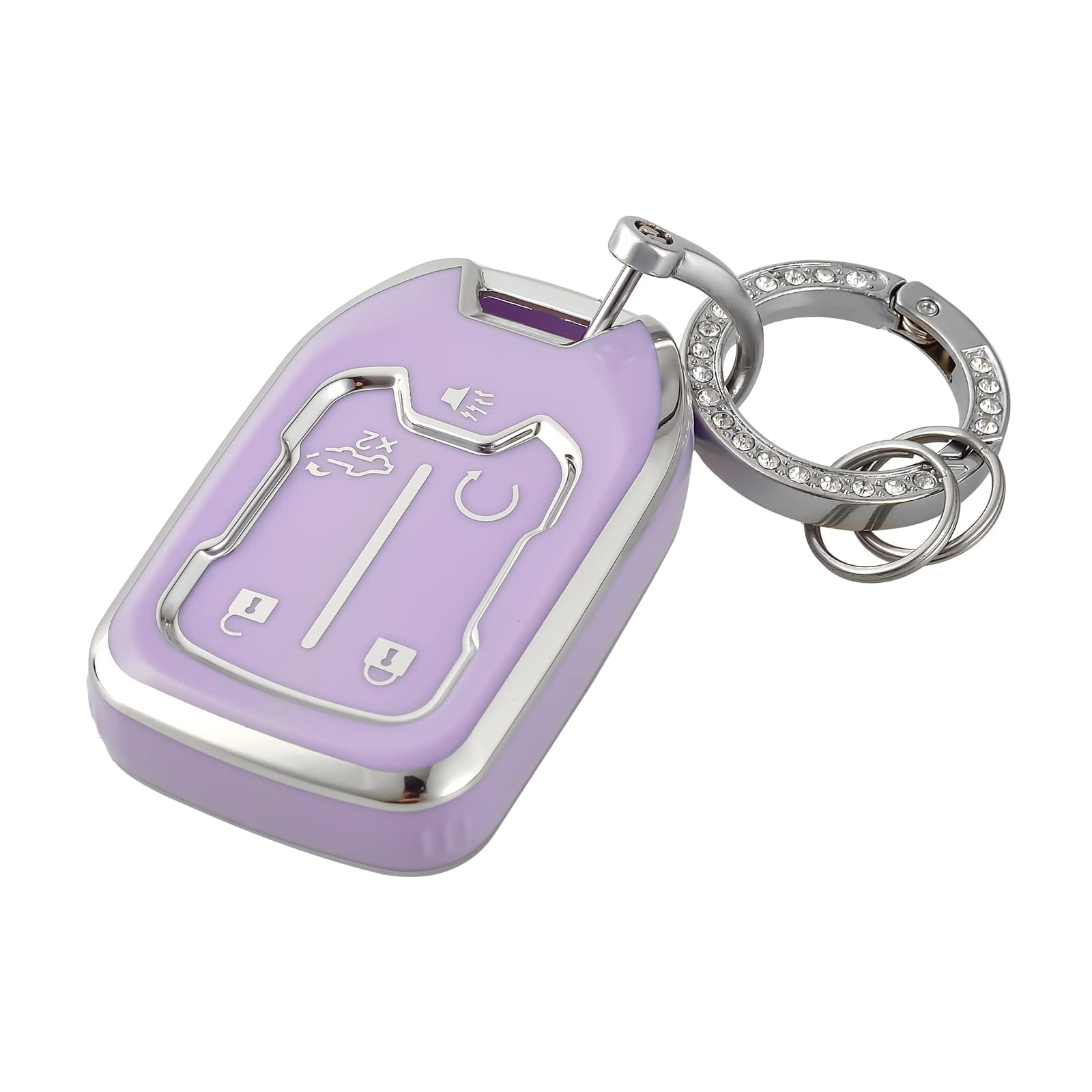 OFFCURVE Key Fob Cover with Keychain Compatible with GMC Key Fob Case ...