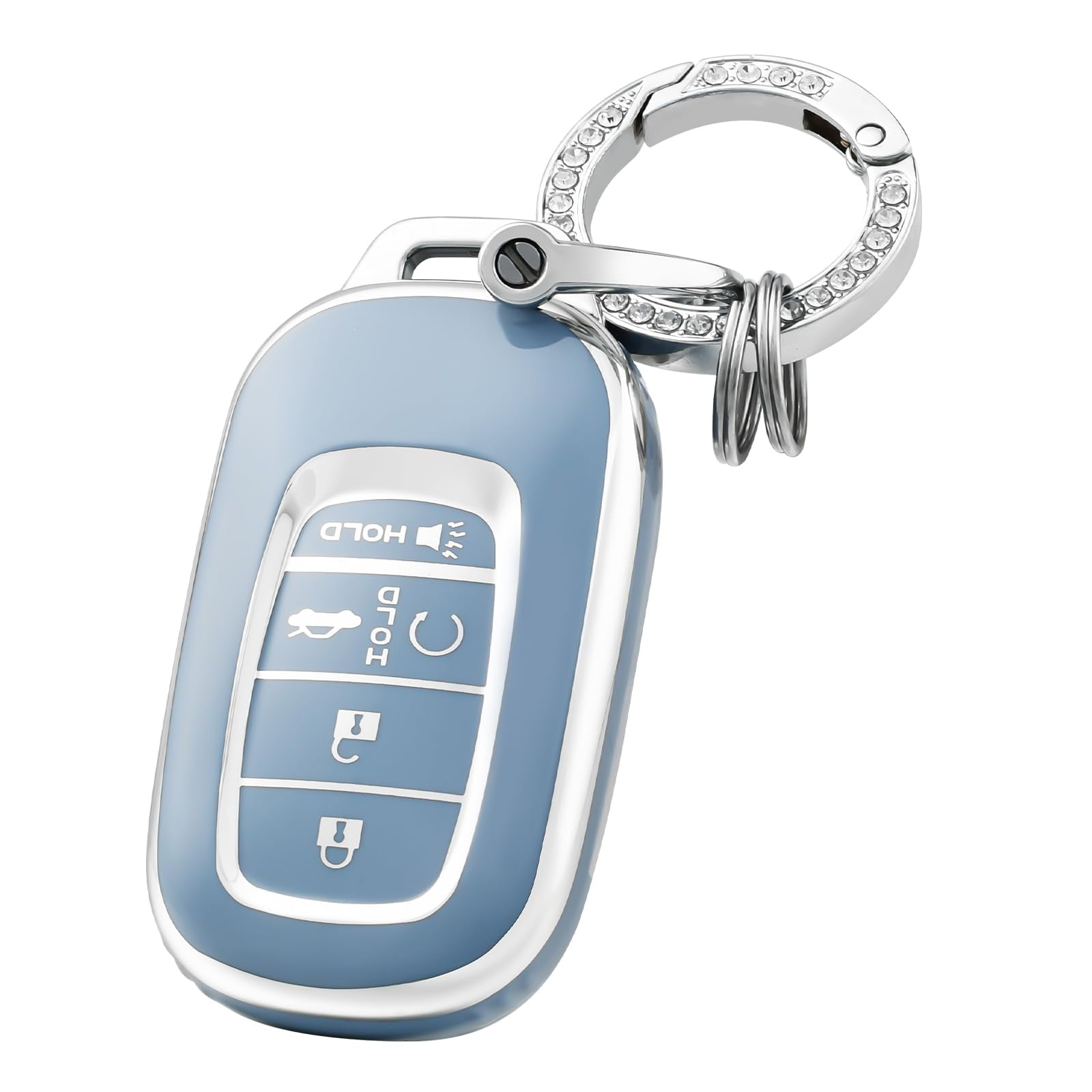 OFFCURVE Key Fob Cover with Keychain for Honda, Car Key Case Compatible ...