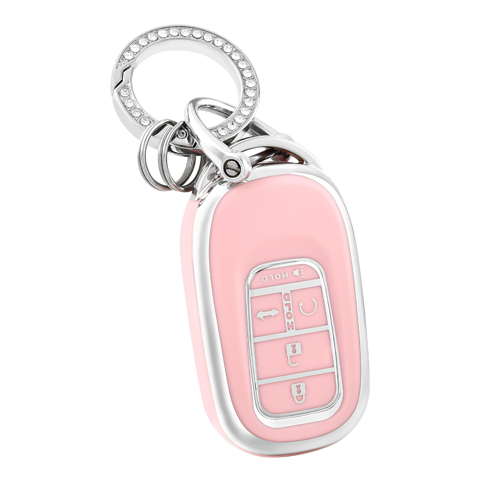 OFFCURVE Key Fob Cover with Keychain for Honda, Car Key Case Compatible ...