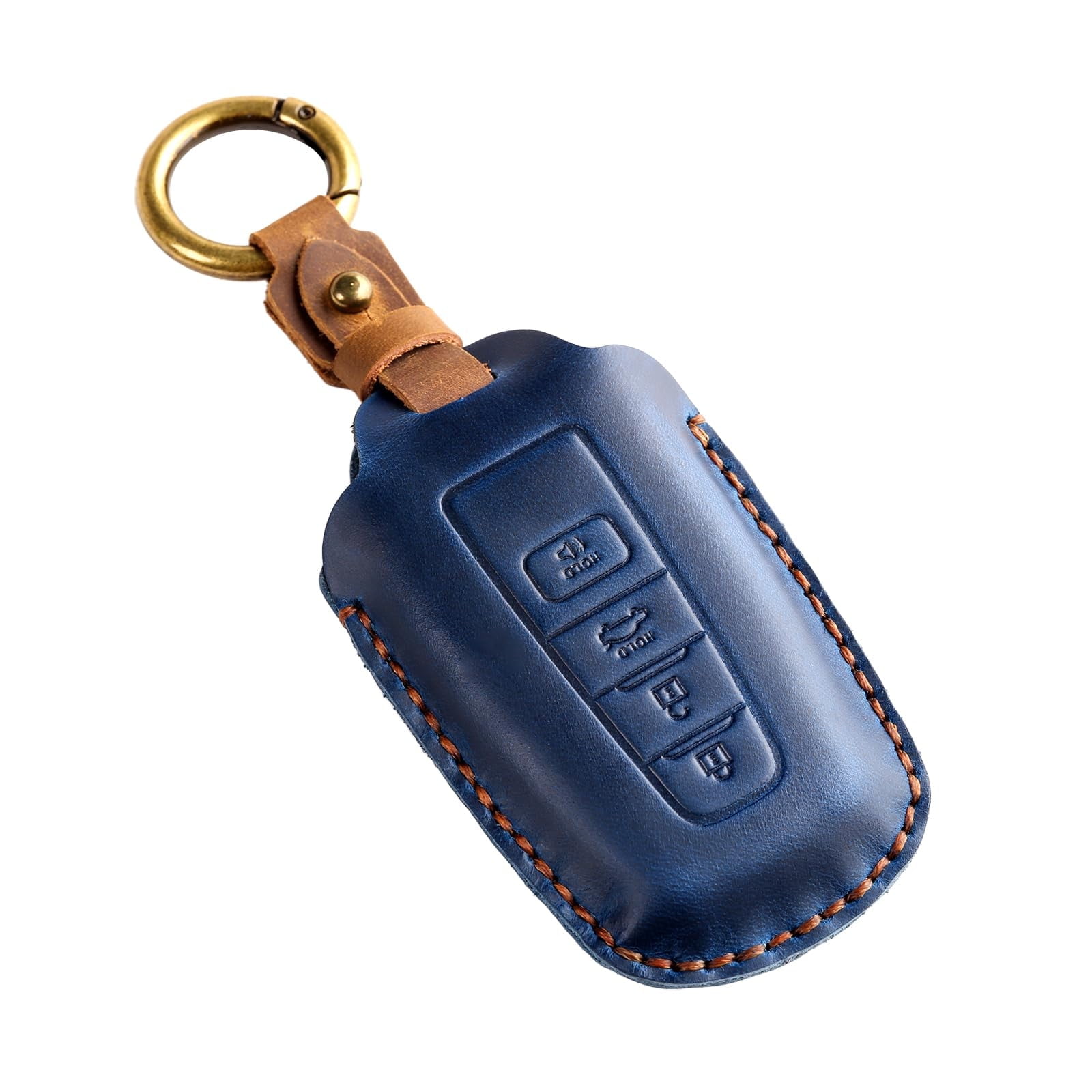 OFFCURVE Key Fob Cover Leather Car Key Cover 3/4 Buttons, Key Fob ...