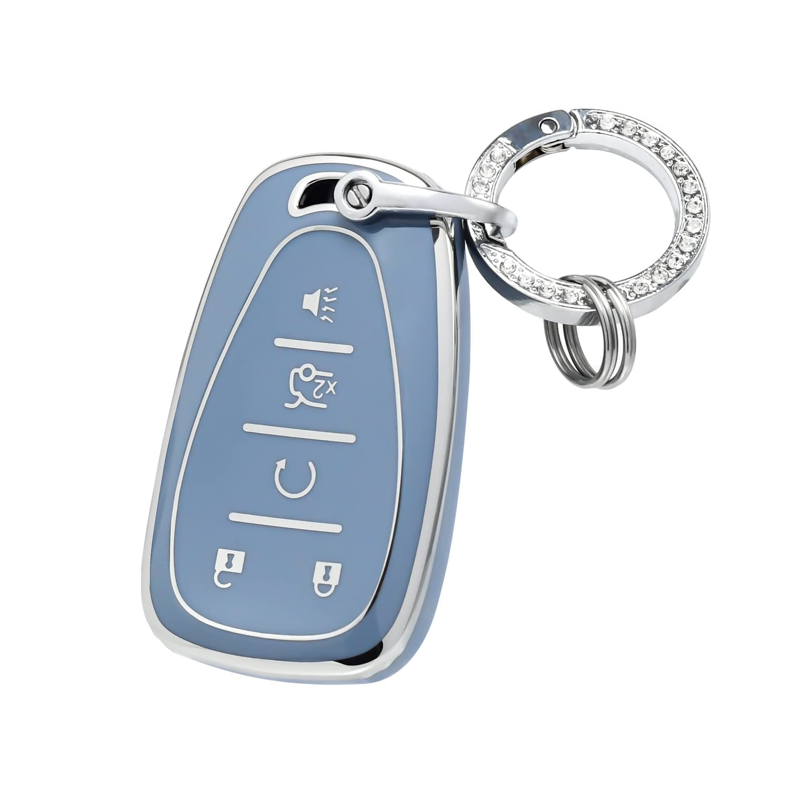 OFFCURVE Key Fob Cover with key ring,Key Fob Case for Chevrolet Smart ...