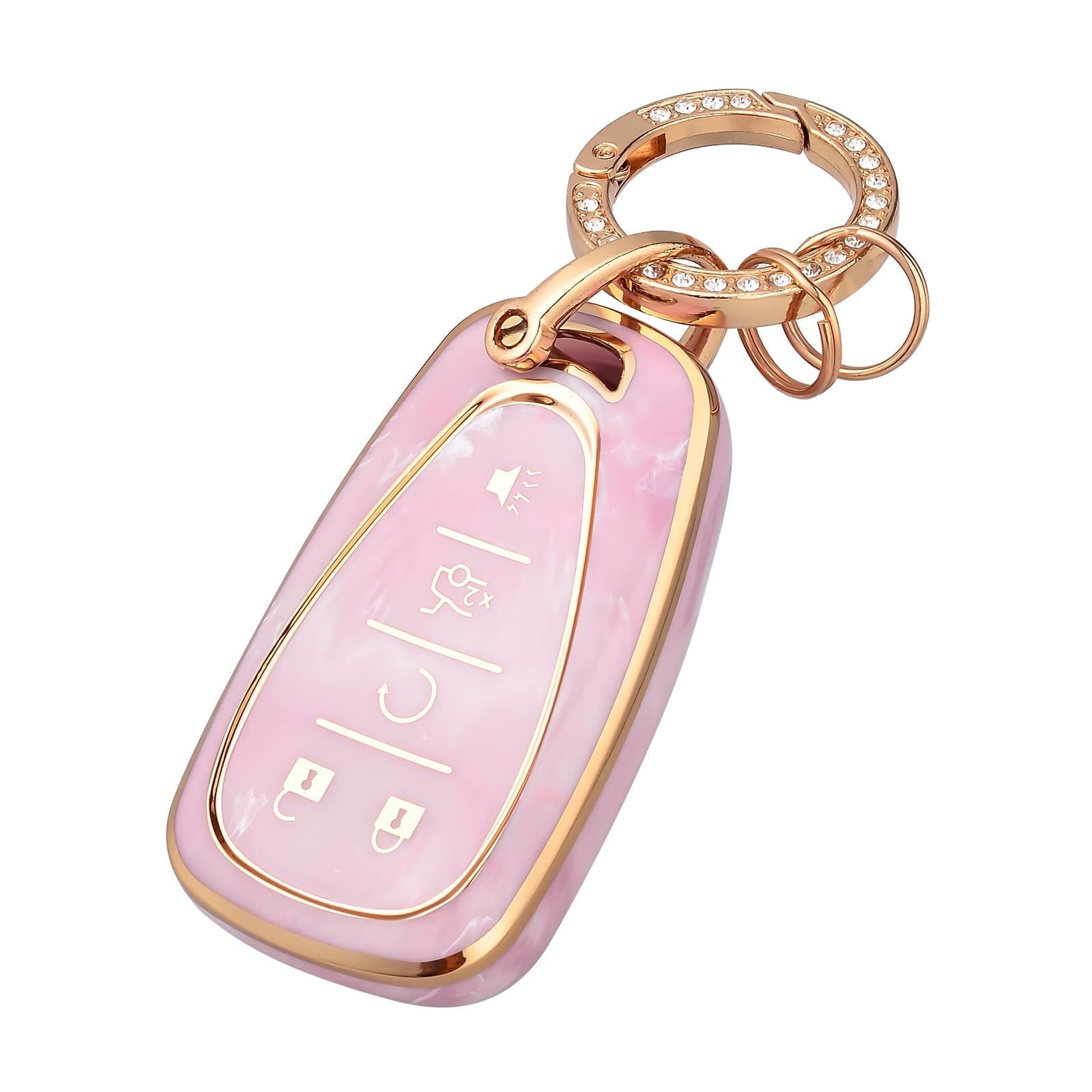 OFFCURVE Key Fob Cover with key ring,Key Fob Case for Chevrolet Smart ...