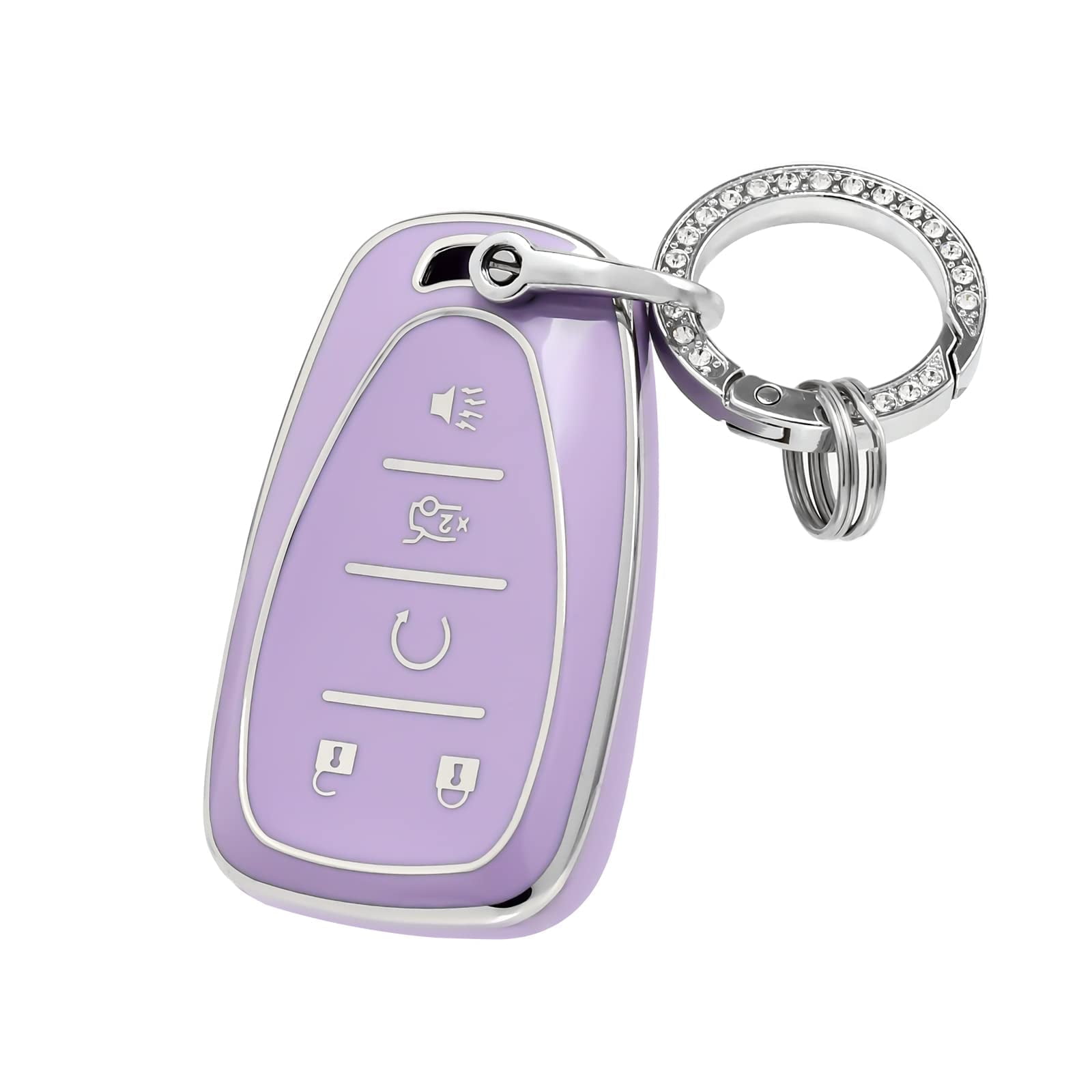 OFFCURVE Key Fob Cover with key ring,Key Fob Case for Chevrolet Smart ...