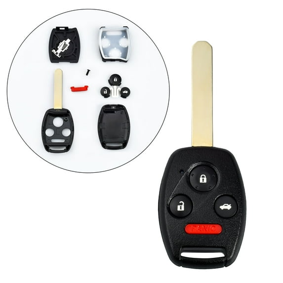 OFFCURVE Key Fob Keyless Entry Remote Shell Case & Pad fits Honda ...