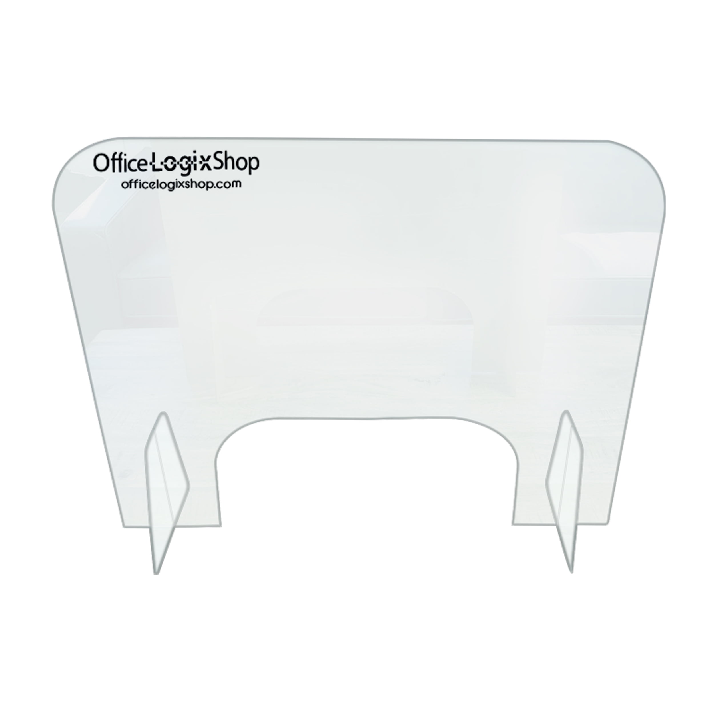 OFFICE LOGIX SHOP Sneeze Guard - 30W x 24H Inch Plexiglass Partition ...
