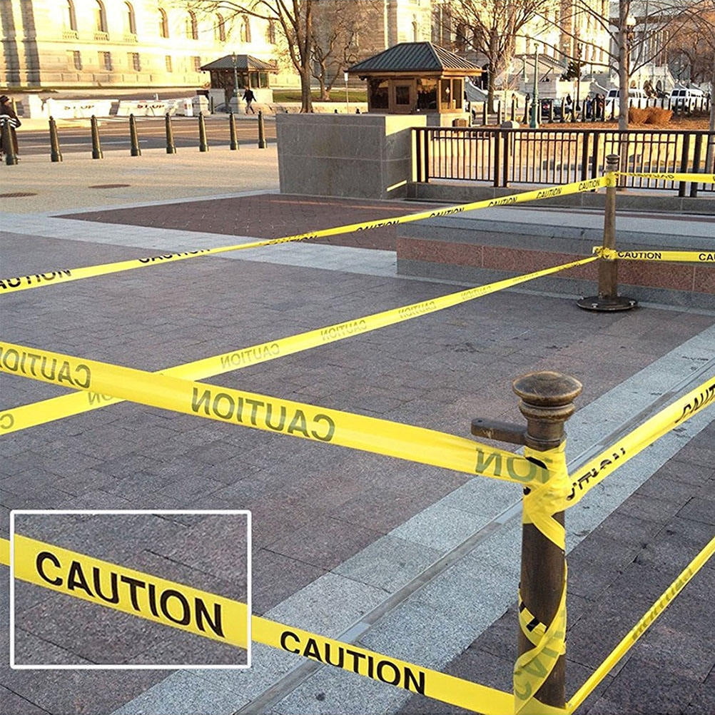OFFIGAM Safety Warning Tape Yellow Caution Tape 1 Roll for Hazard ...