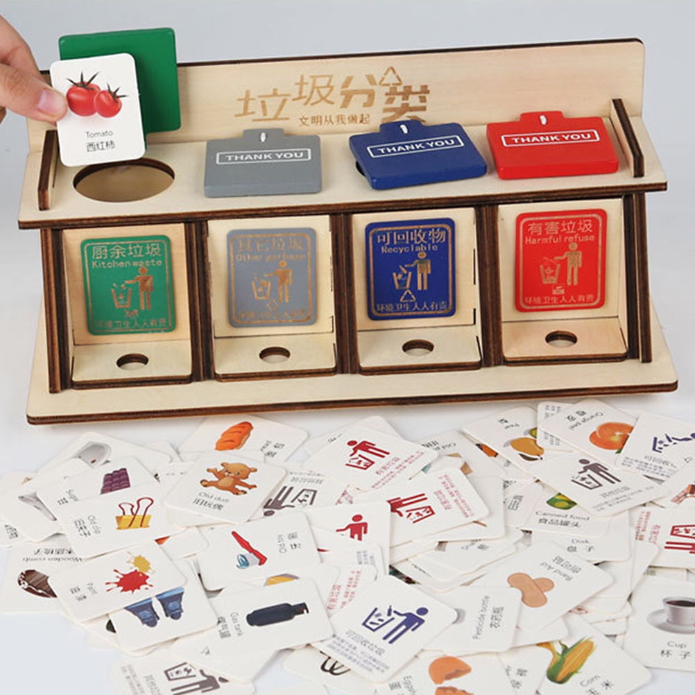 OFFIGAM 1 Set DIY Trash Sorting Toy Assorted Color Square Educational ...