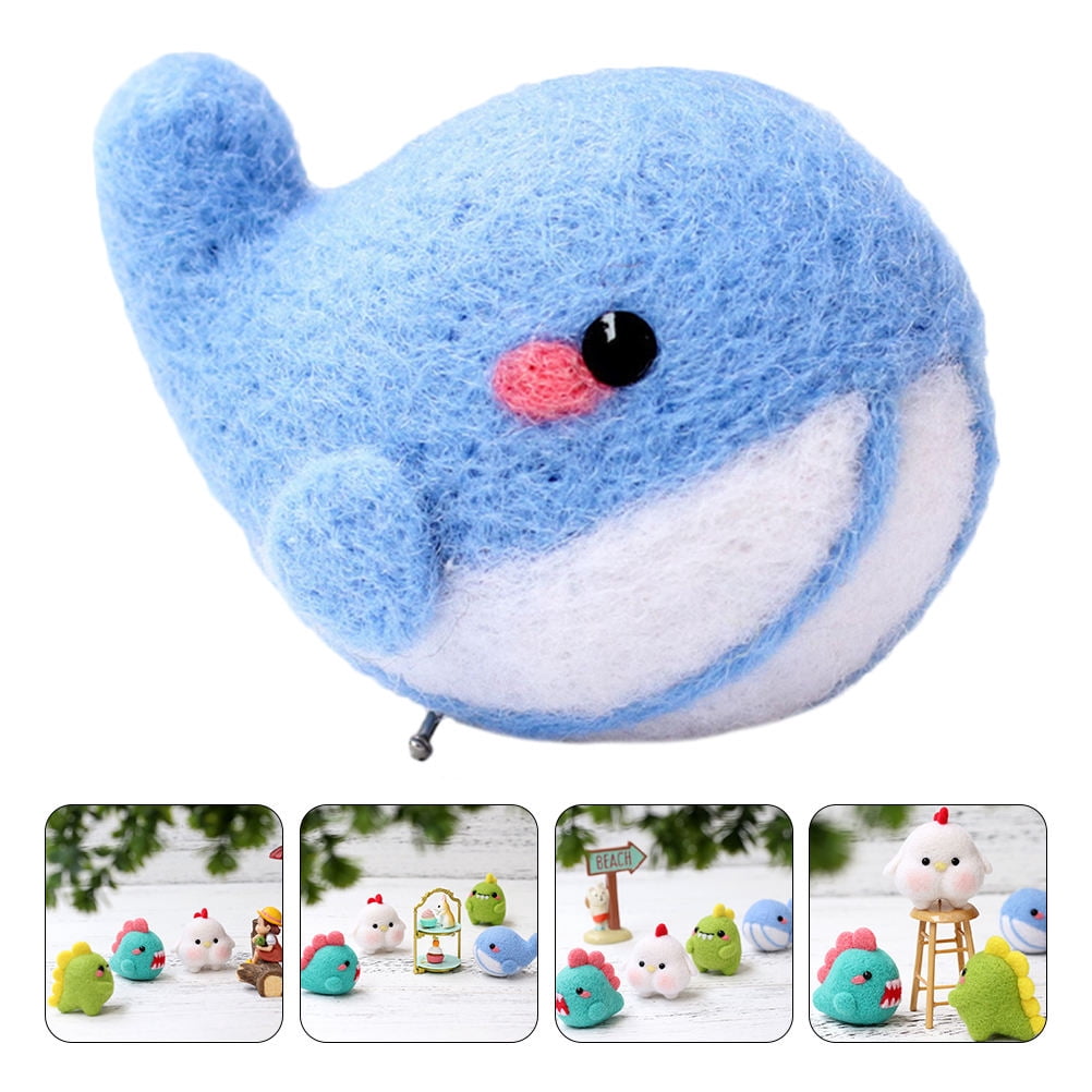 OFFIGAM 1 Set Diy Needle Felt Kit With Felt And Wool Miniature Sea Fish ...
