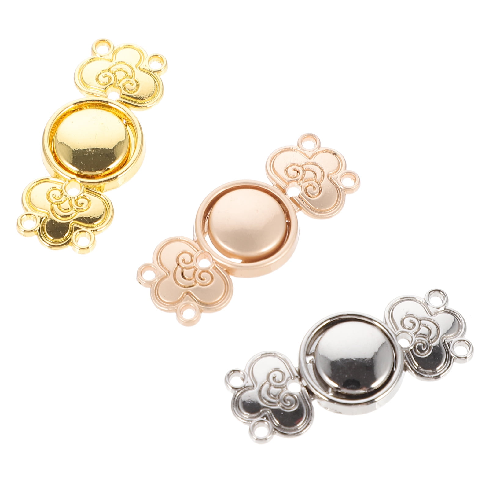 OFFIGAM 1 Set Sew On Buckle Chinese Style Button Assorted Color Cape ...