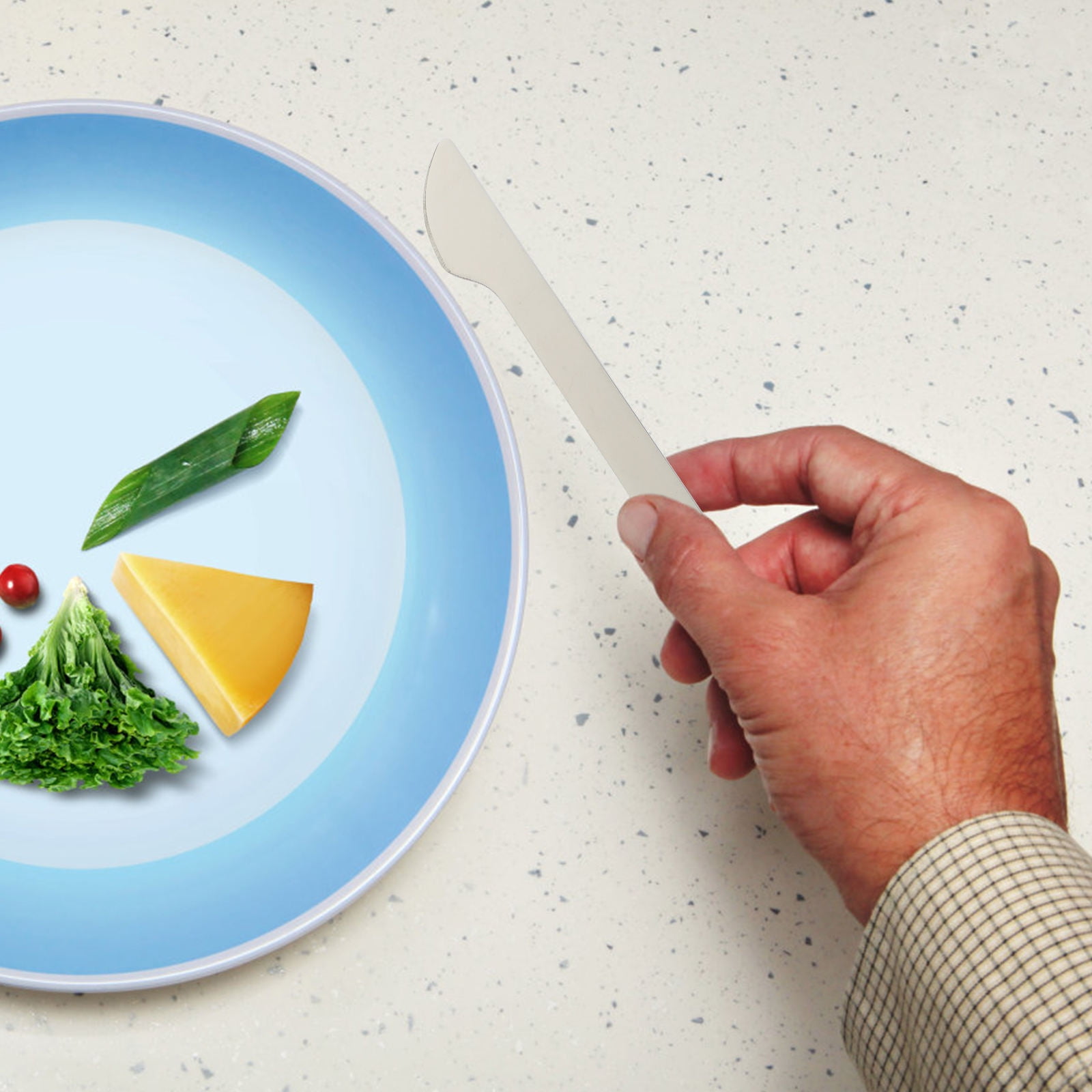 OFFIGAM 1 Set Green Portable Stainless Steel Fork Spoon and Cutter Outdoor Camping Tableware ...