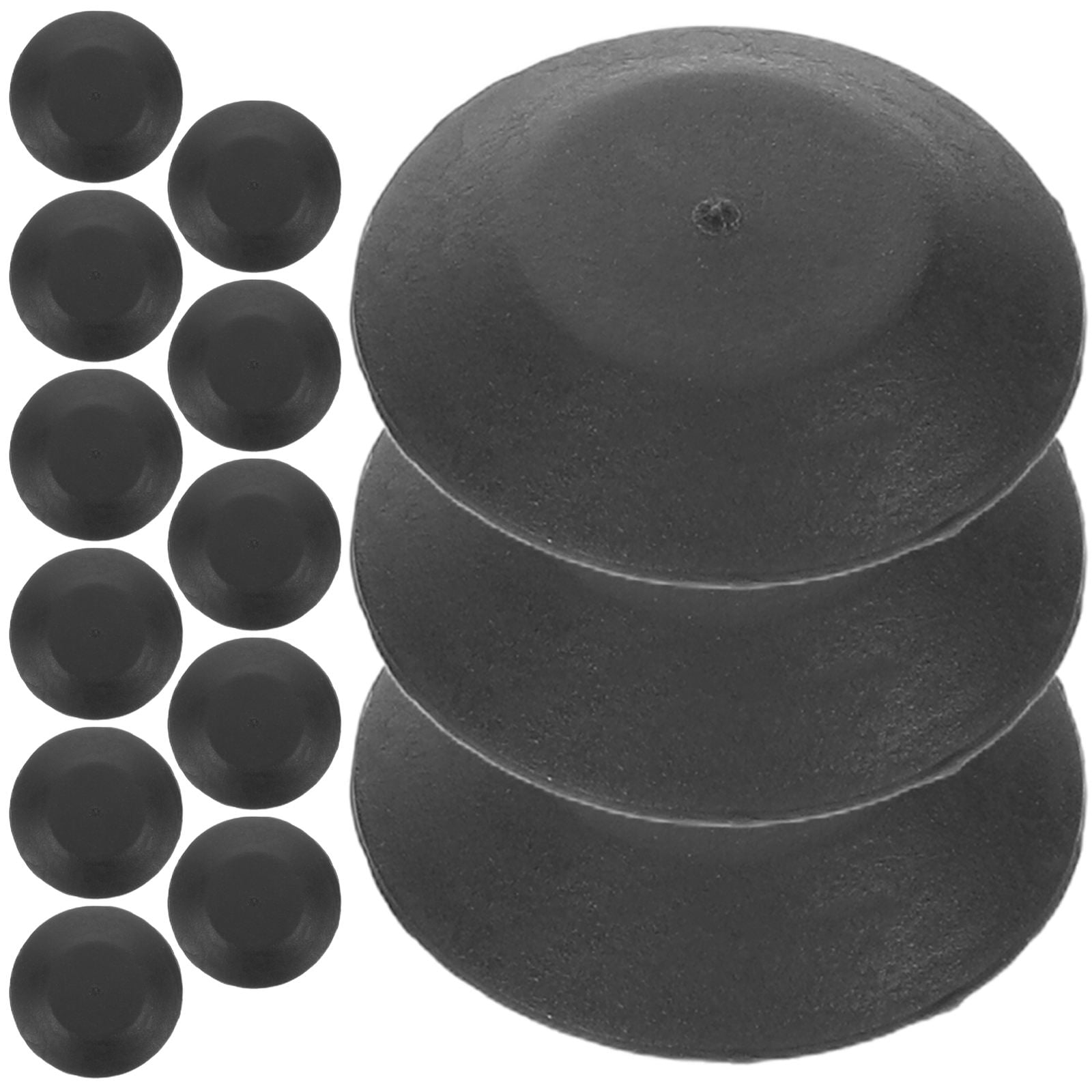 OFFIGAM 100 Pcs Black Nylon Car Button Covers Decorative Fastener Caps ...