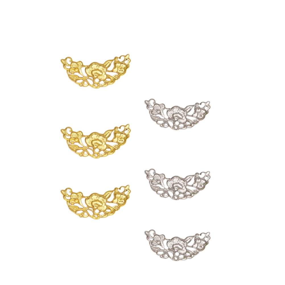 OFFIGAM 100Pack Hair Decorations Plating Iron Crescent Hair Pin DIY ...