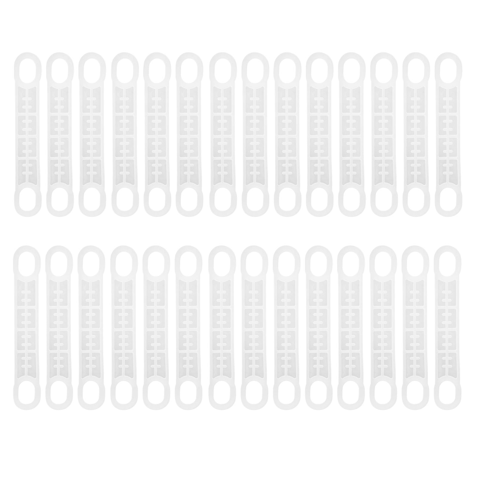 OFFIGAM 100Pcs Anti Slip Silicone Clothes Hanger Grips Clear Strips ...
