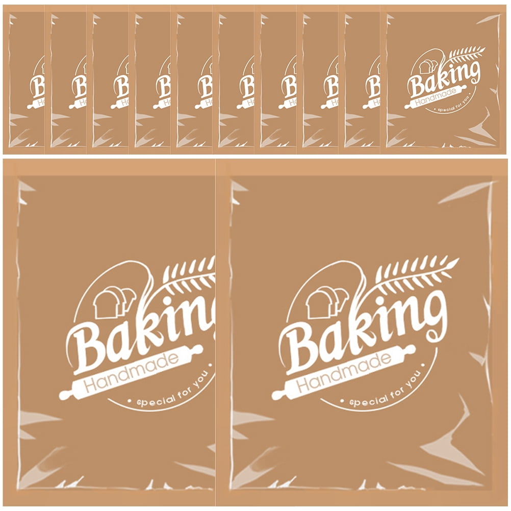 OFFIGAM 100-Pack Grease Resistant Paper Bakery Bags for Food Packaging ...