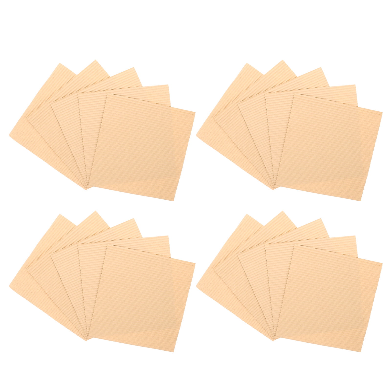 OFFIGAM 100-Pack Pizza Paper Pads, Corrugated, Oil-Resistant, Water ...