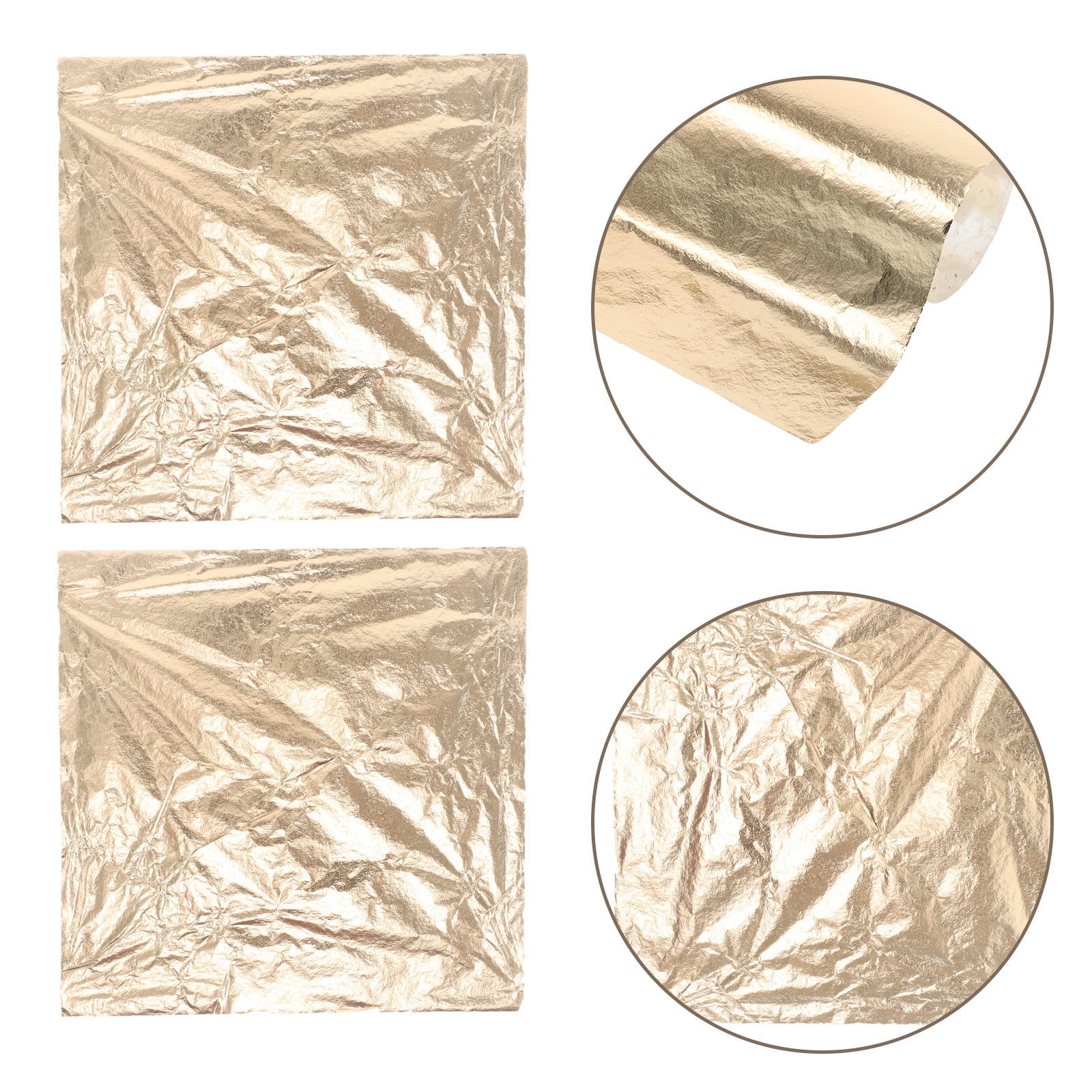 OFFIGAM 100Set Gold Foil Sheets for Crafts Golden Copper Foil with ...