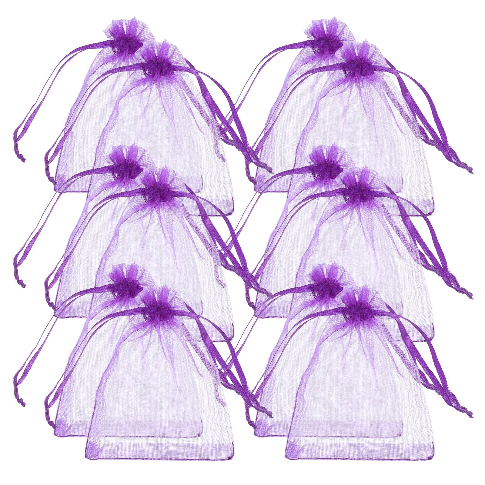 OFFIGAM Christmas Drawstring Pouches Elegant Design Purple Sachets Bags ...