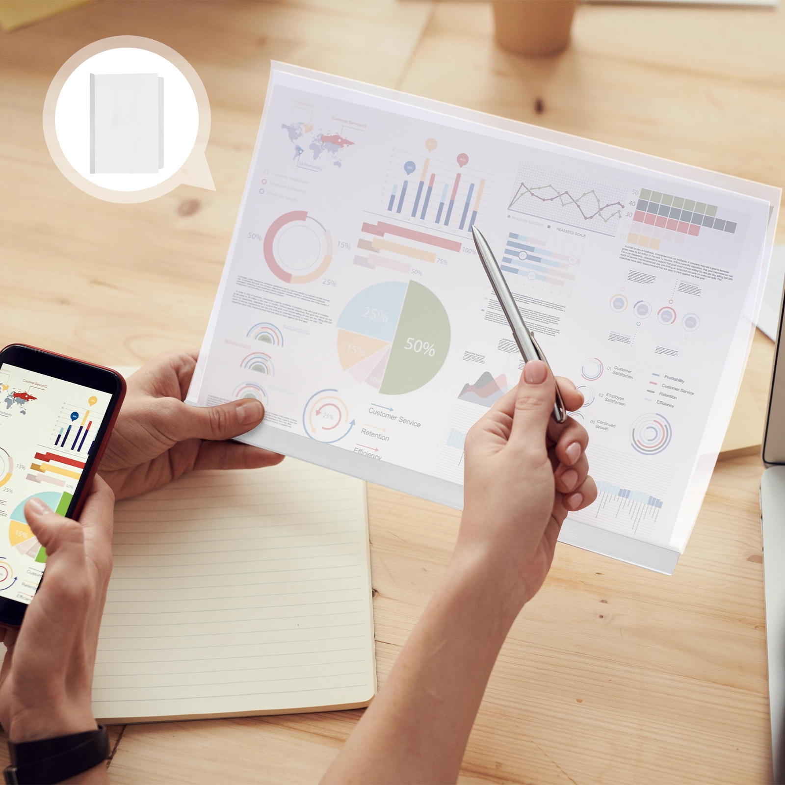 OFFIGAM 10Pack File Storage Clamps with Pull Rod Folder for School Use ...