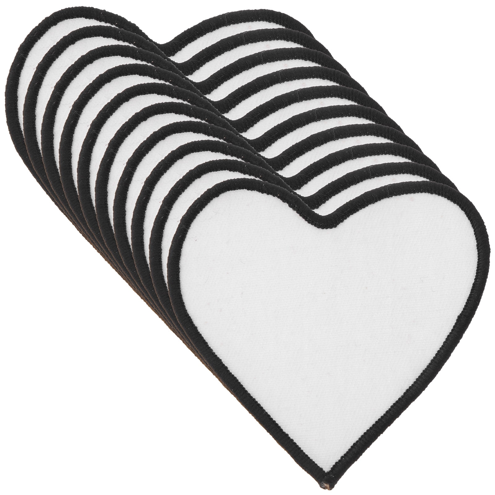 OFFIGAM 10Pcs Iron on Patch White Blank Sublimation Heat Transfer for ...