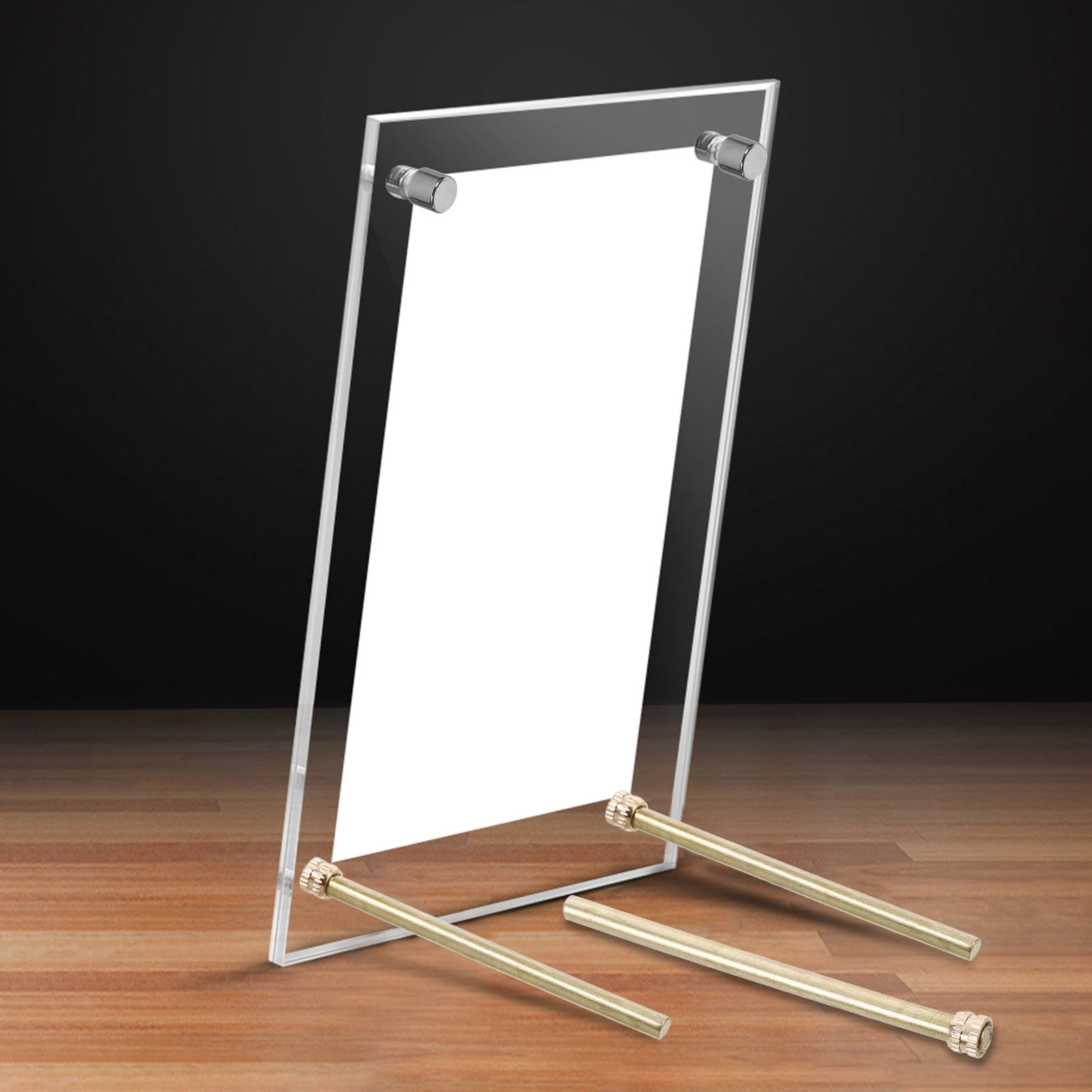 OFFIGAM 10Pcs Picture Frame Back Pedestals Replacement Silver Metal for ...