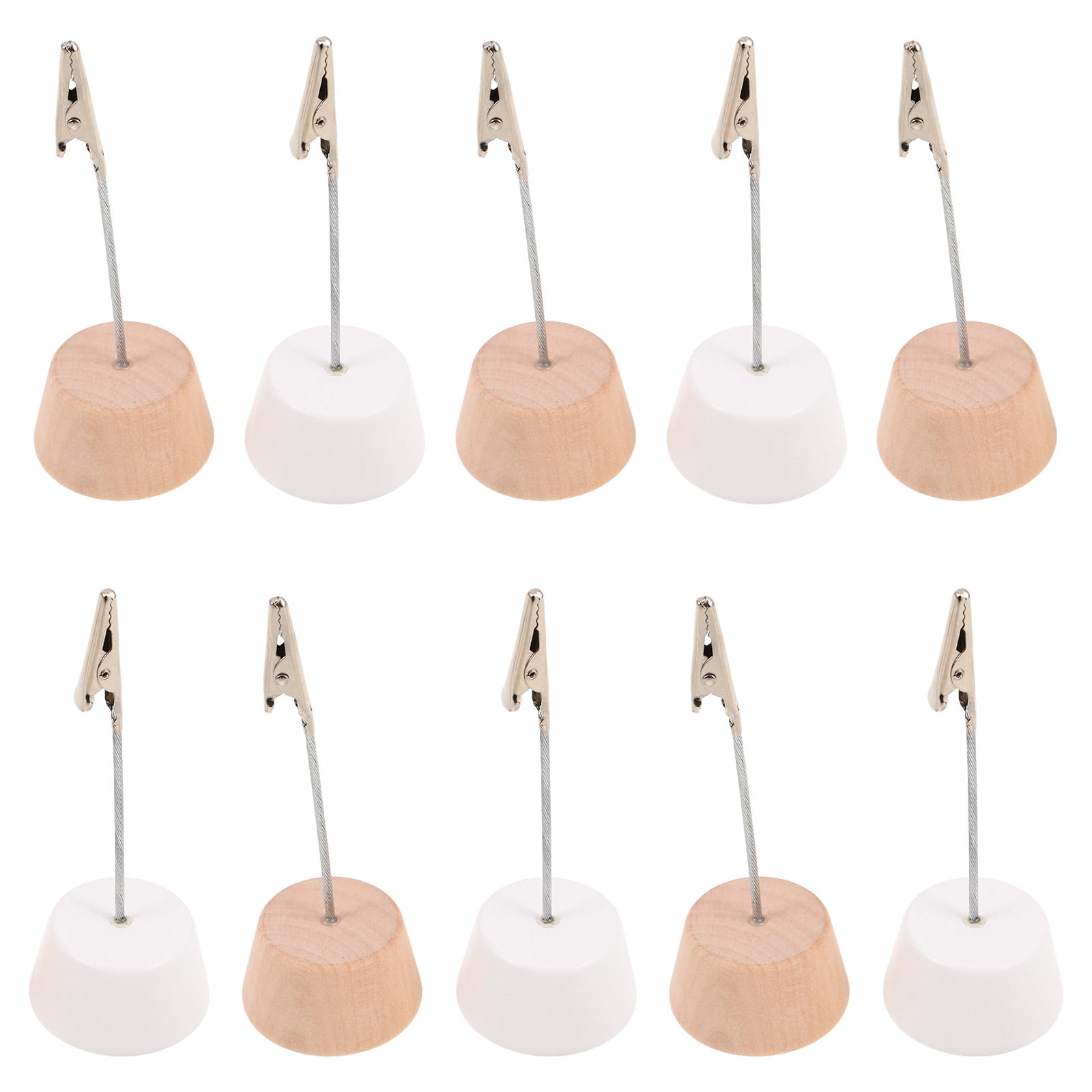 OFFIGAM 10Pcs Wooden Memo Clips for Numbers Minimalist Design Memo ...