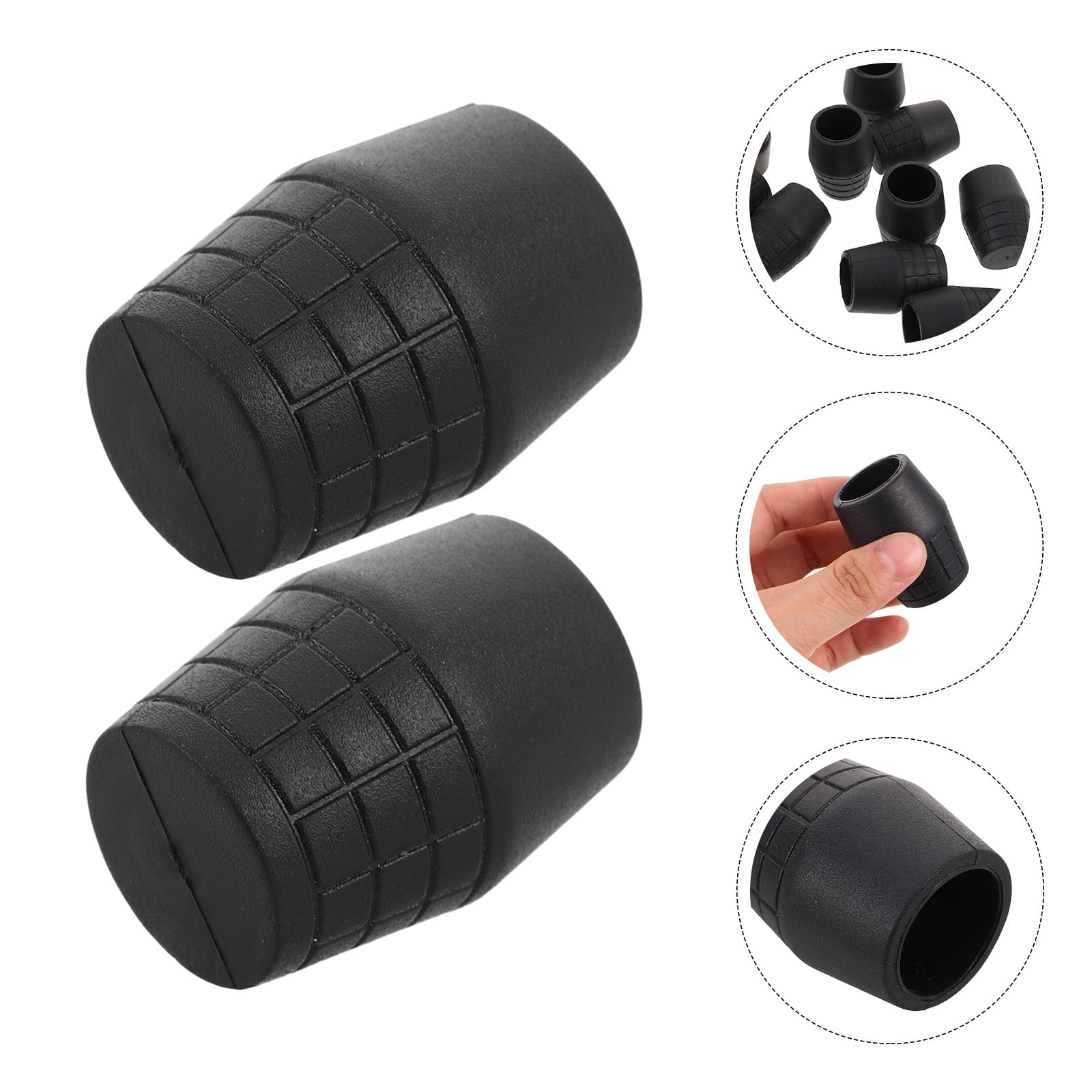 OFFIGAM Microphone Stand Foot Caps Non-Slip Rubber Black Universal ...