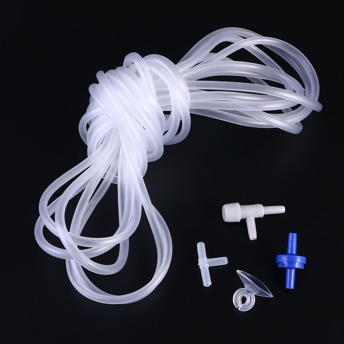 OFFIGAM 12Pcs Aquarium Airline Tubing with Air Valves, Clear Flexible ...
