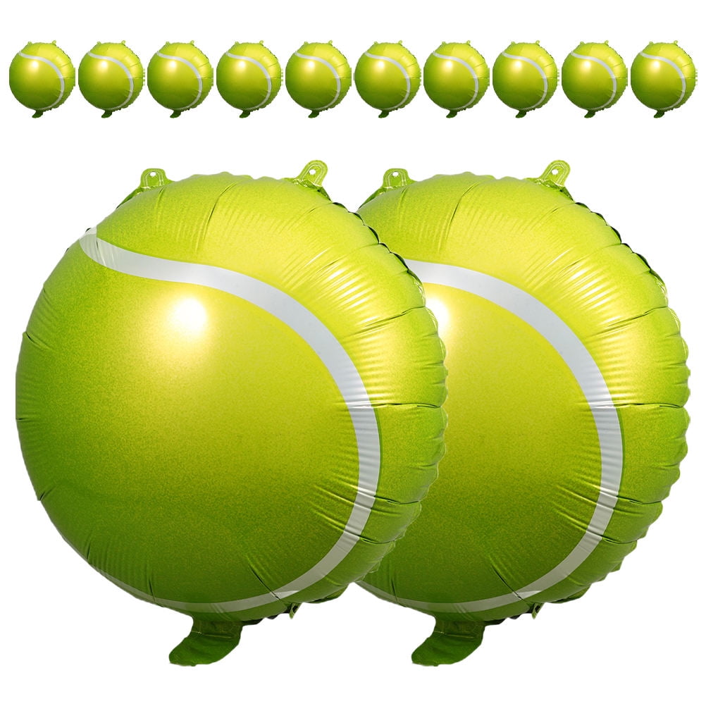 OFFIGAM 12Pcs Inflatable Green Tennis Balloons Sports Themed Birthday ...