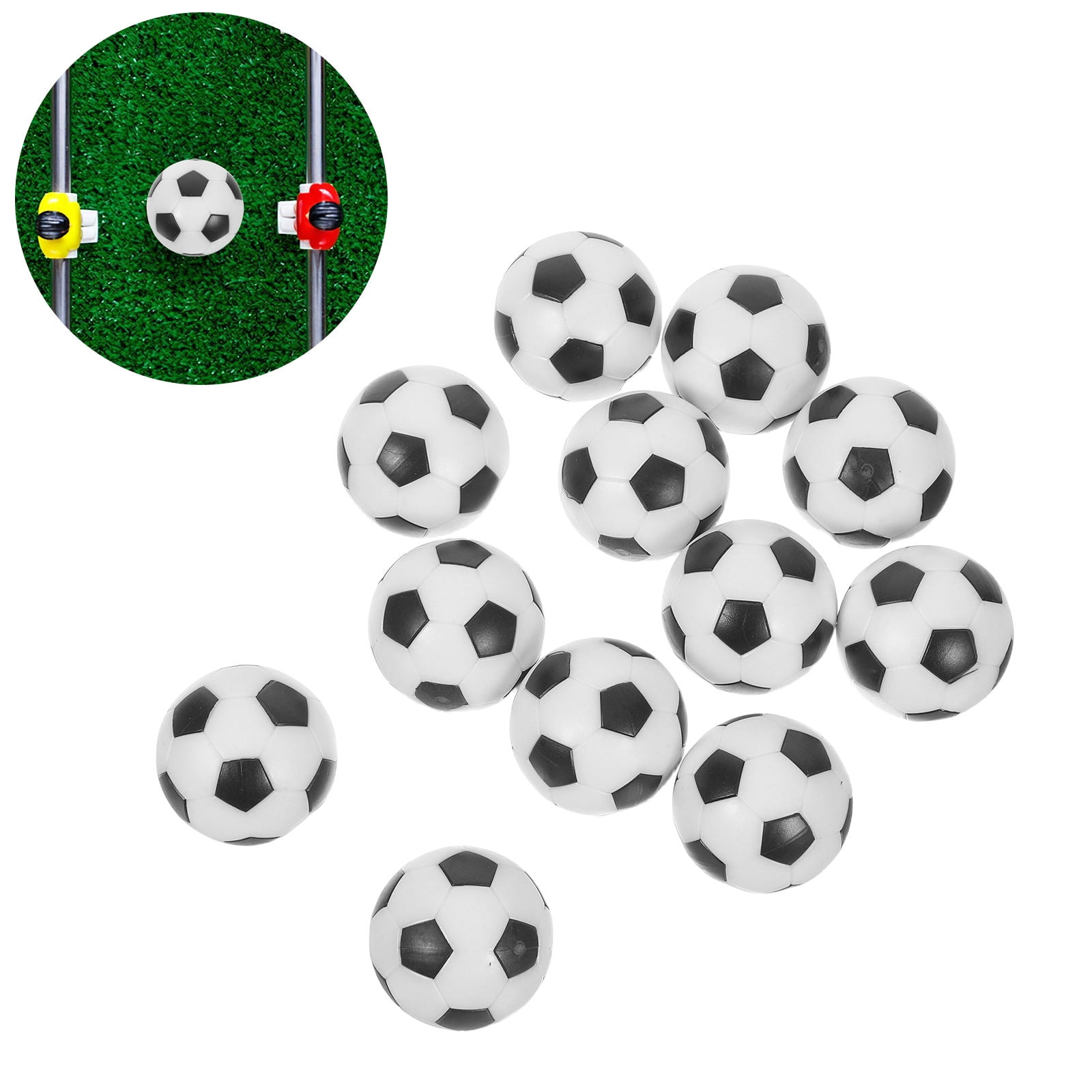 OFFIGAM 12pcs Replacement Foosball Balls in Black Resin for Tabletop ...