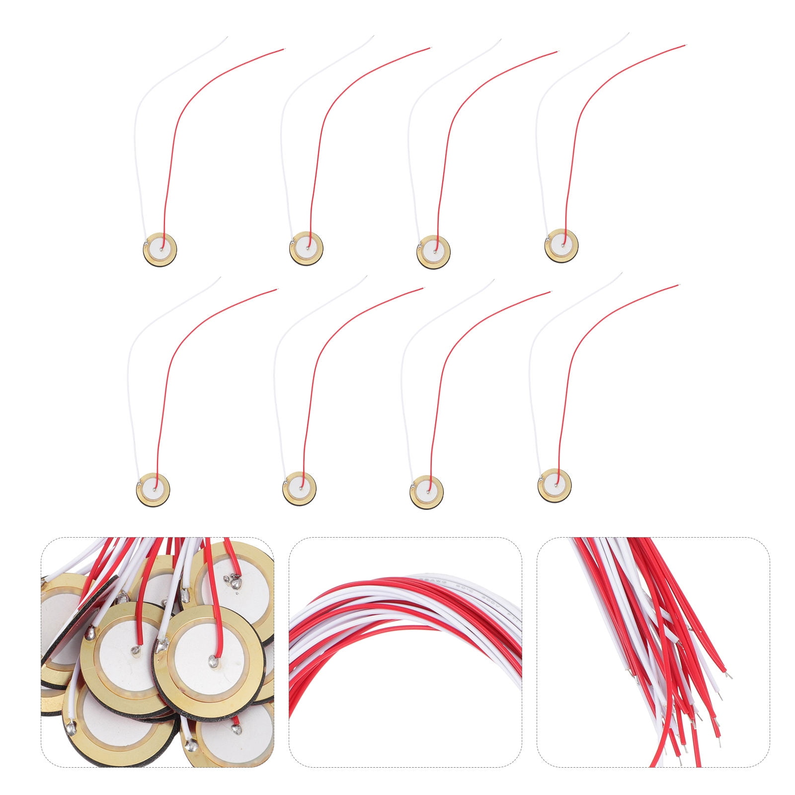 OFFIGAM 18Pcs Piezo Disc Assorted Color Acoustic Pickup Transducer for ...