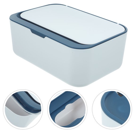 OFFIGAM Compact Tissue Storage Box with Lid for Wipes, Masks, and Small ...